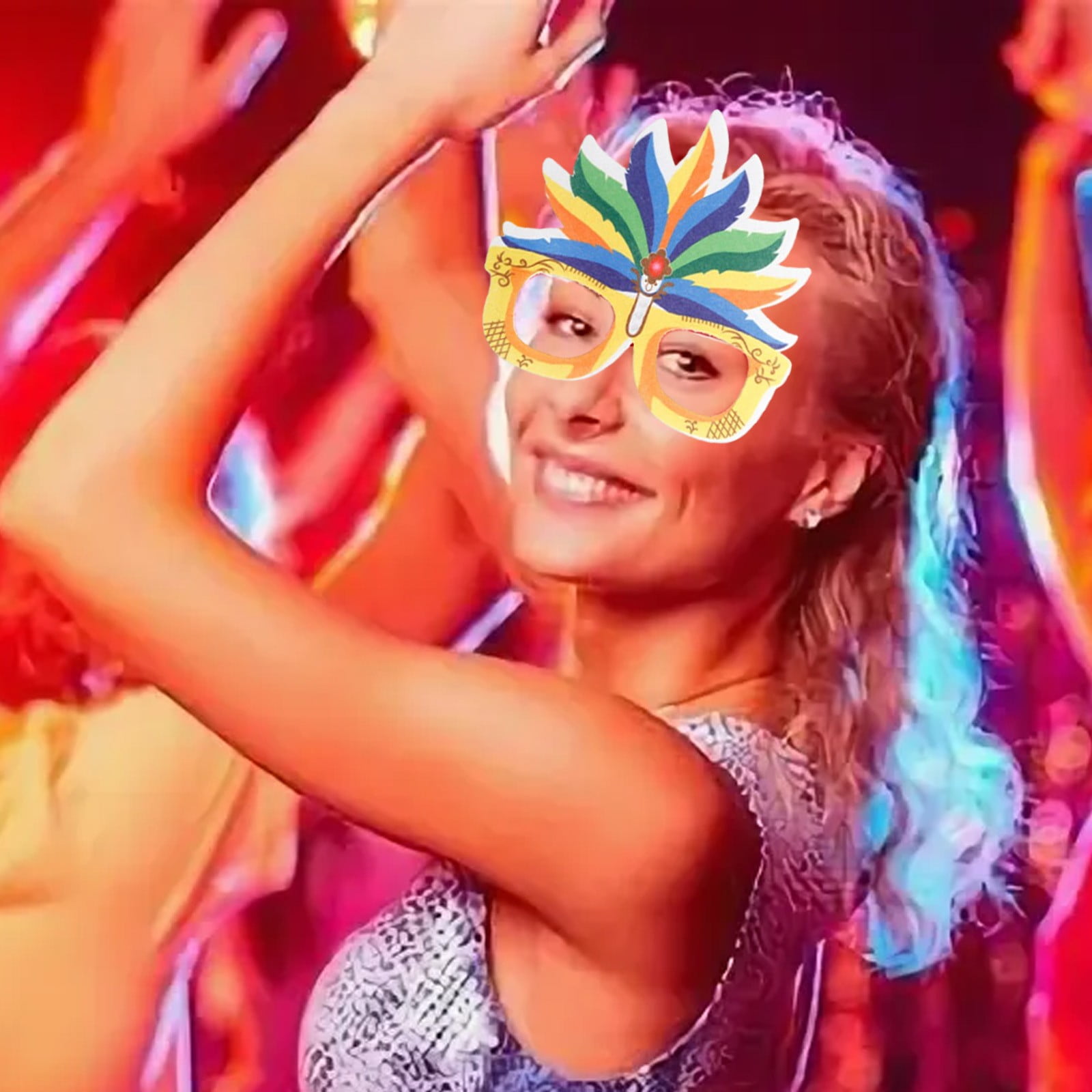 Jpxdew Carnival Glasses Decoration Clearance,Multicolor Feather ...