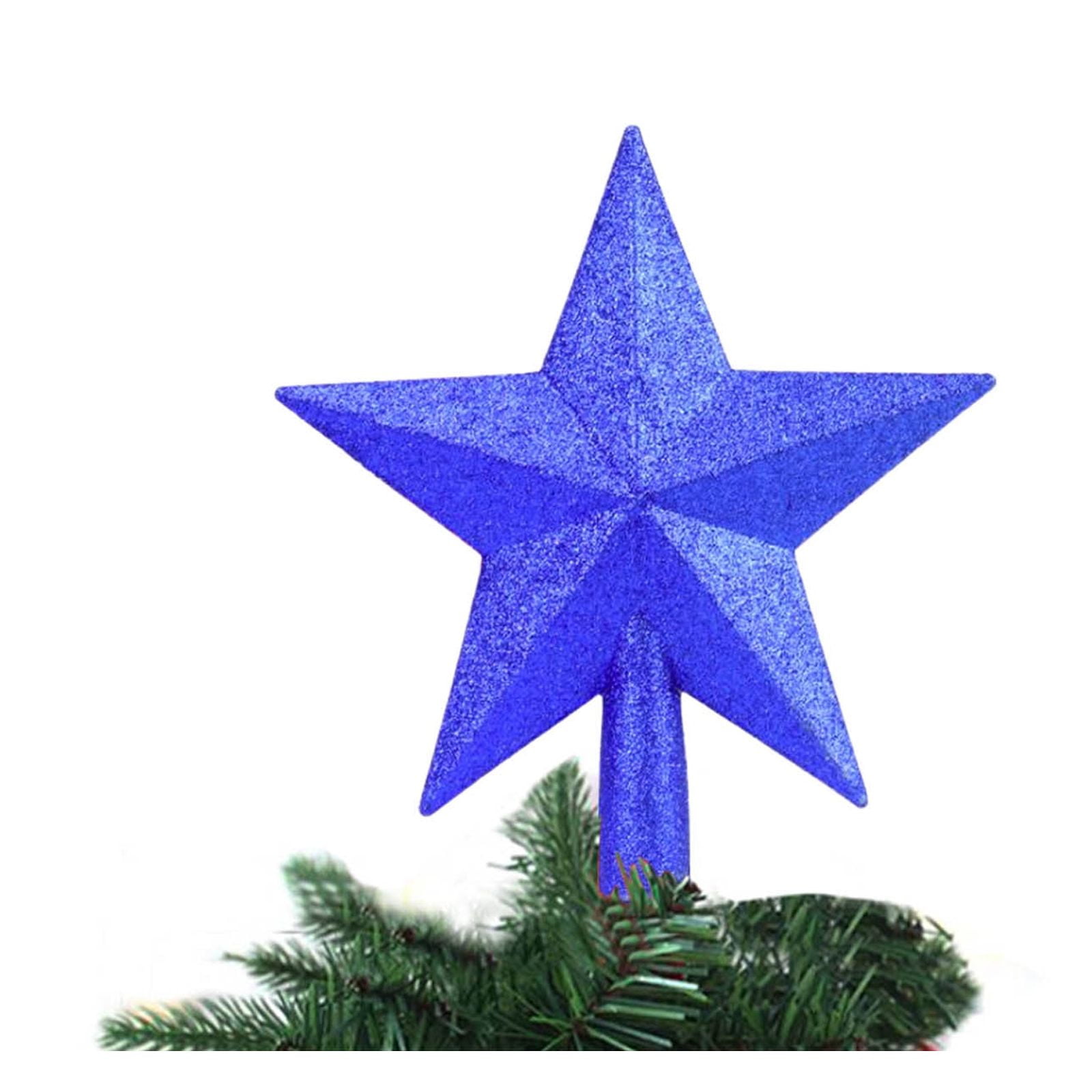 Jpxdew Christmas Tree Top Star-9.8 Inch Gold Powder Five-pointed Star ...
