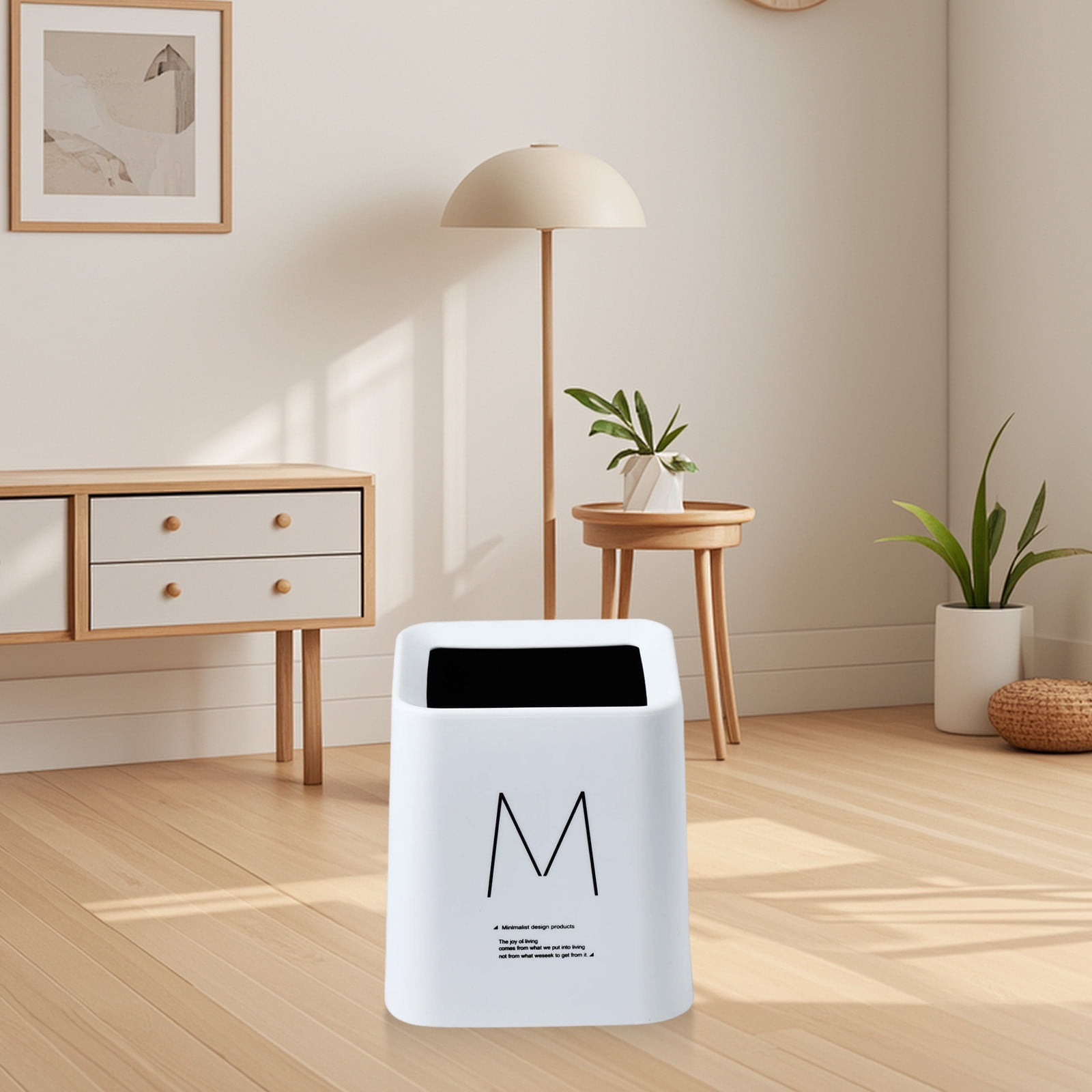 Jpxdew Desktop Trash Can,5.2x5.2x6 inch Mini Waste Bin,Polypropylene ...