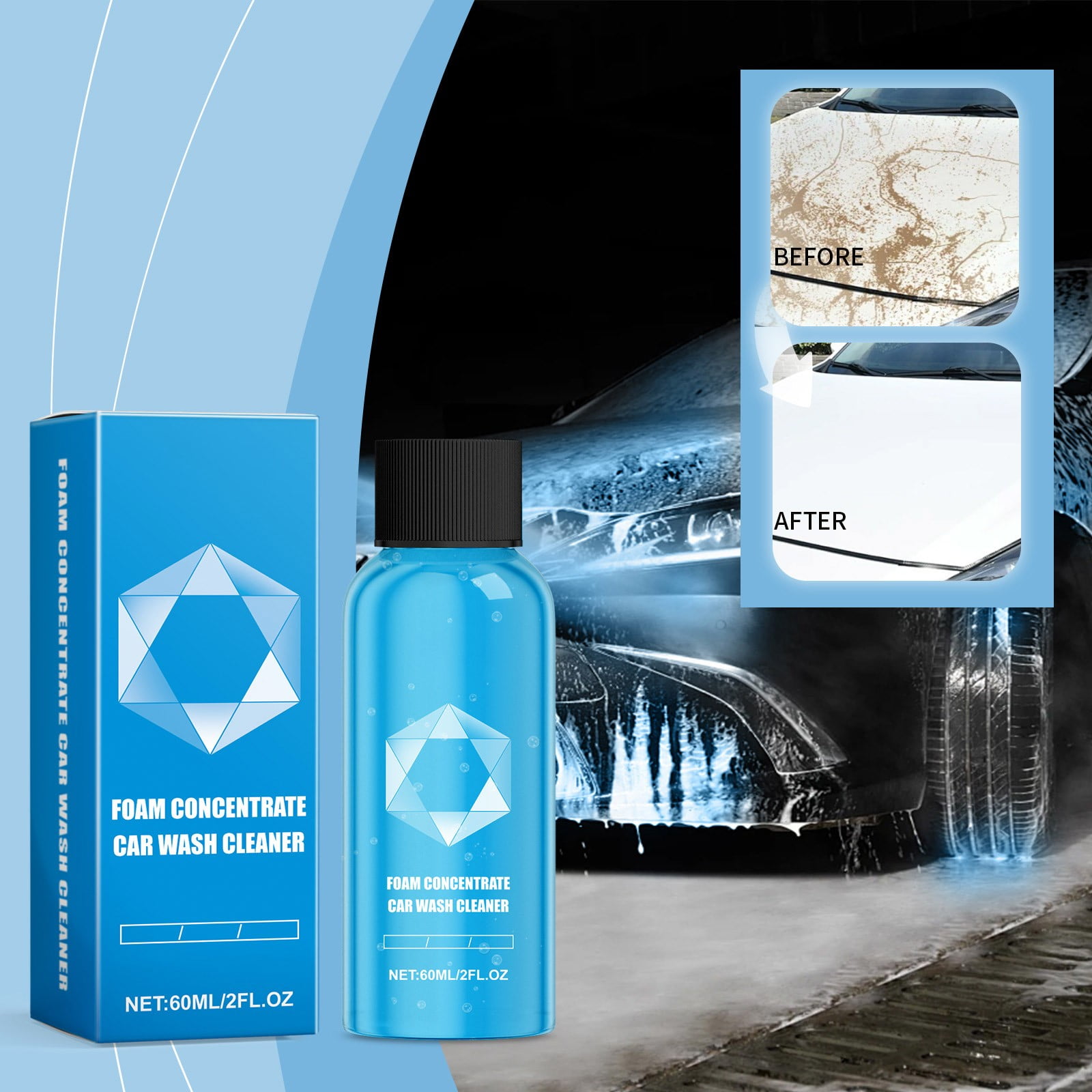 Jpxdew Foam Car Wash Detergent with Protective Coating - High Gloss Car ...