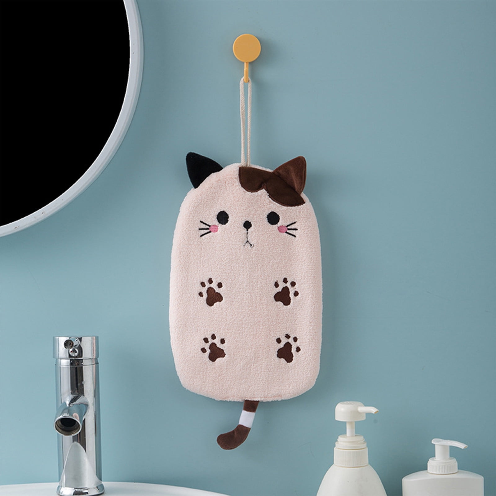 Jpxdew Kitchen Hand Towel Clearance,Coral Velvet Hanging Towel,Double ...