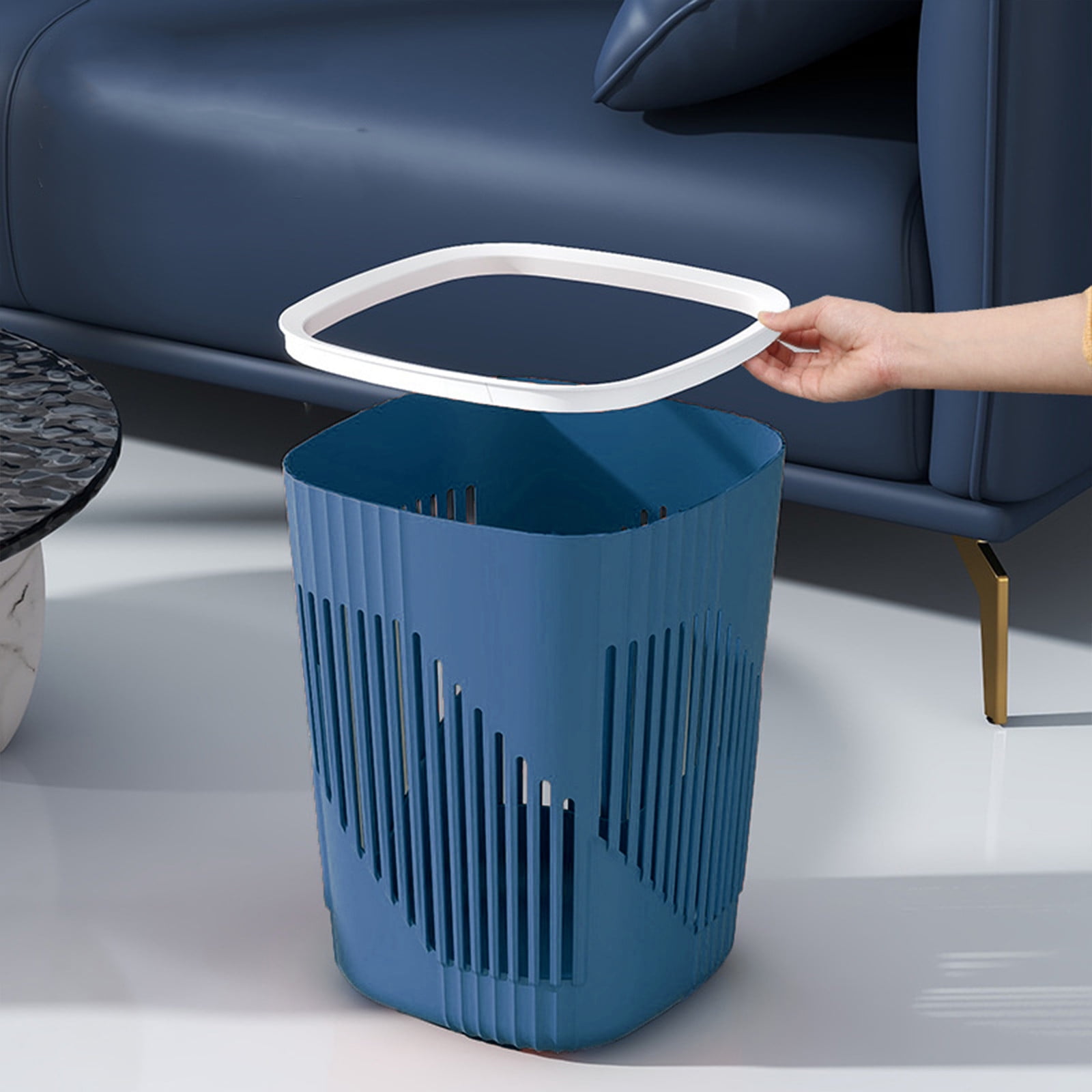 Jpxdew Kitchen Trash Can Clearance,9.64x8.66in Pressure Ring Design ...