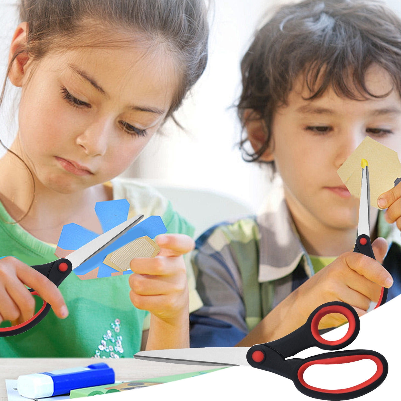 Jpxdew Left Handed Scissors,3.14x8.38in,Stainless Steel,Comfortable ...