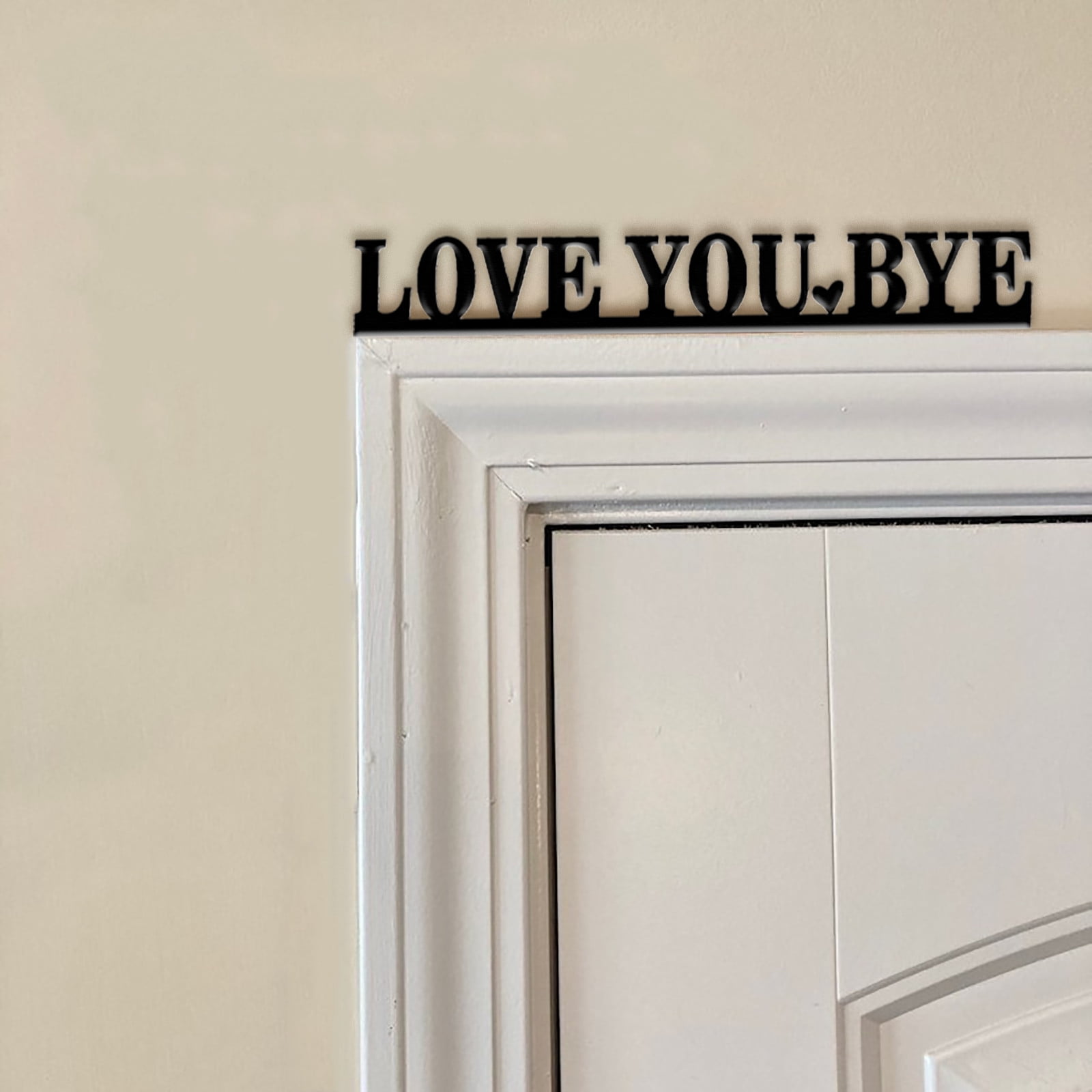 Jpxdew Love You Bye Over Door Frame Decor Clearance,Metal Door Topper ...