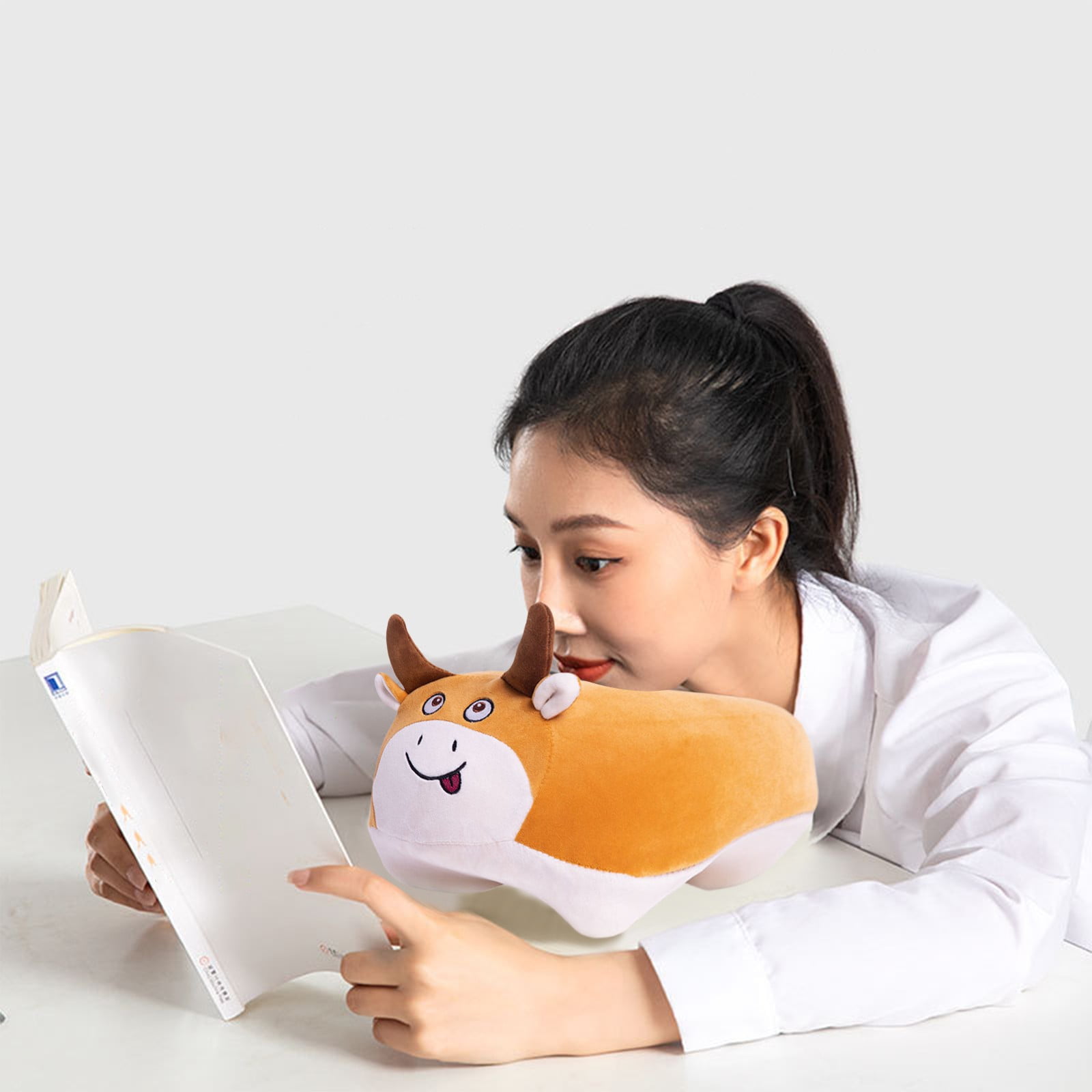 Jpxdew Memory Cotton Nap Pillow-Ergonomic 39 Degree Prone Sleeping ...