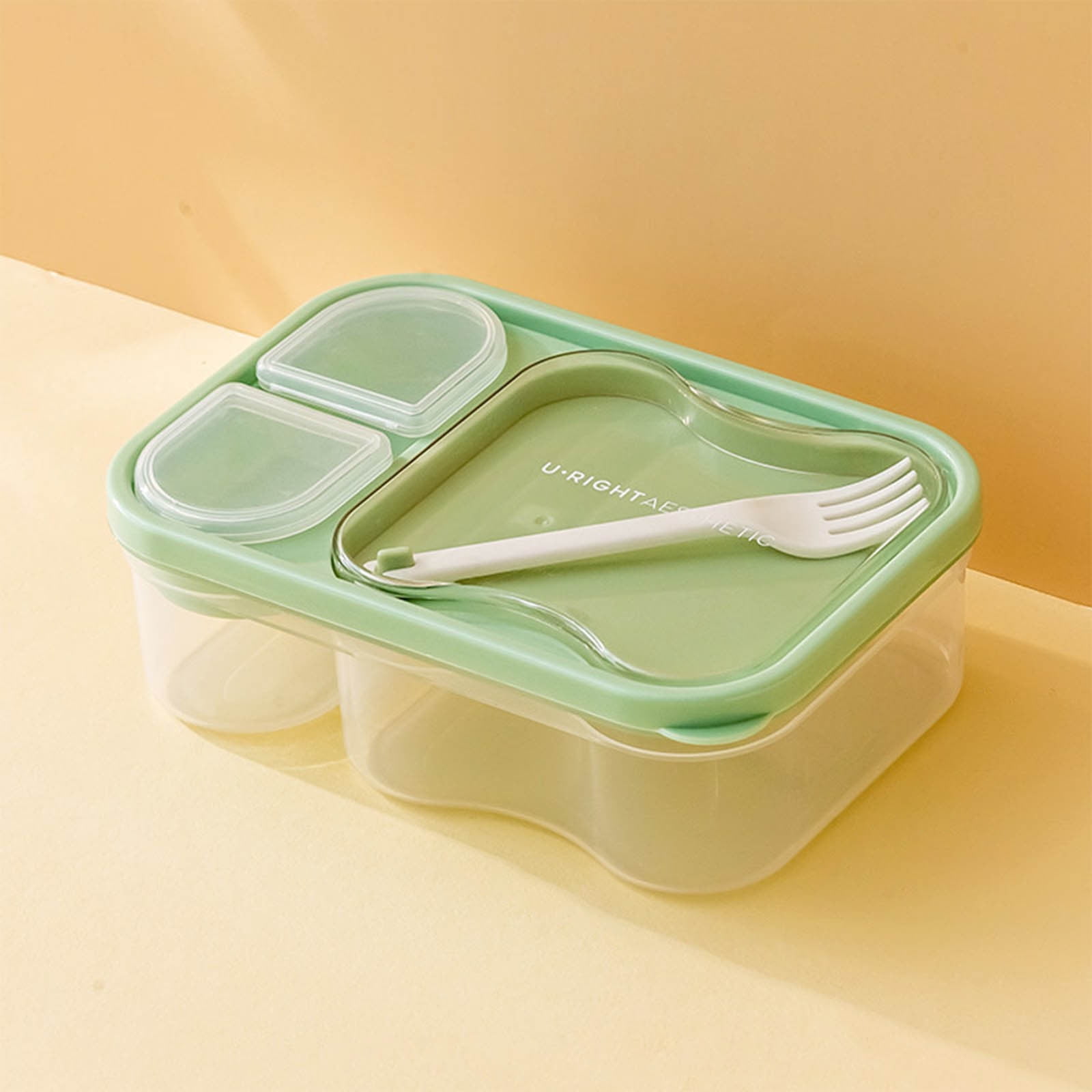 Jpxdew Microwave Heatable Lunch Box Clearance,Divided Salad Fruit ...