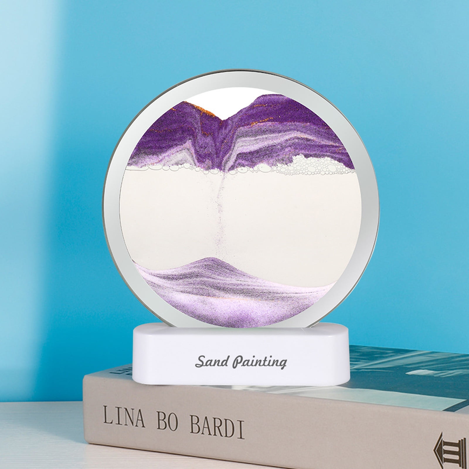 Jpxdew Moving Sand Art Lamp On Sale,7.48in 360° Rotating Hourglass ...