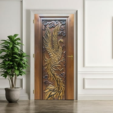 3D Door Decal Abstract Cubism Art Abstract Door Removable Adhesive PVC ...