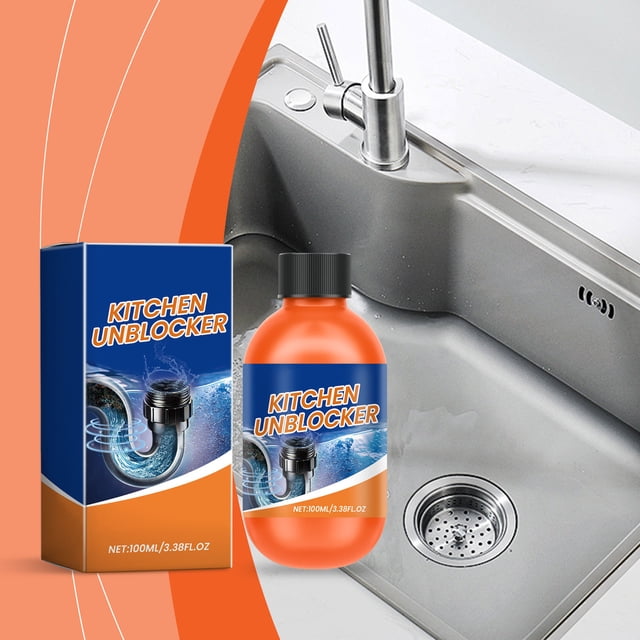 Jpxdew Pipe Cleaner Clearance,3.38oz Drain Unclogger,Kitchen/Bathroom ...