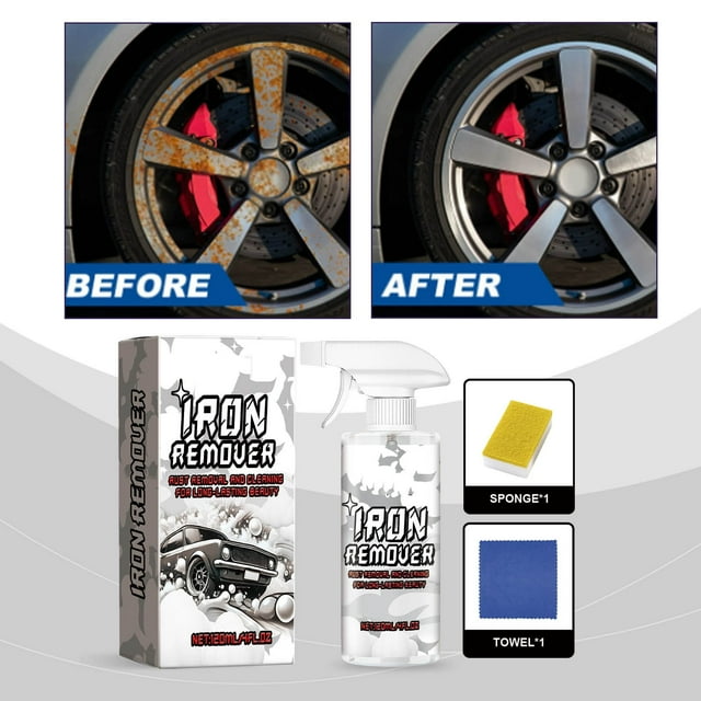 Jpxdew Rust Remover Spray Quick Reaction Formula,120ml Car Wheel Hub ...