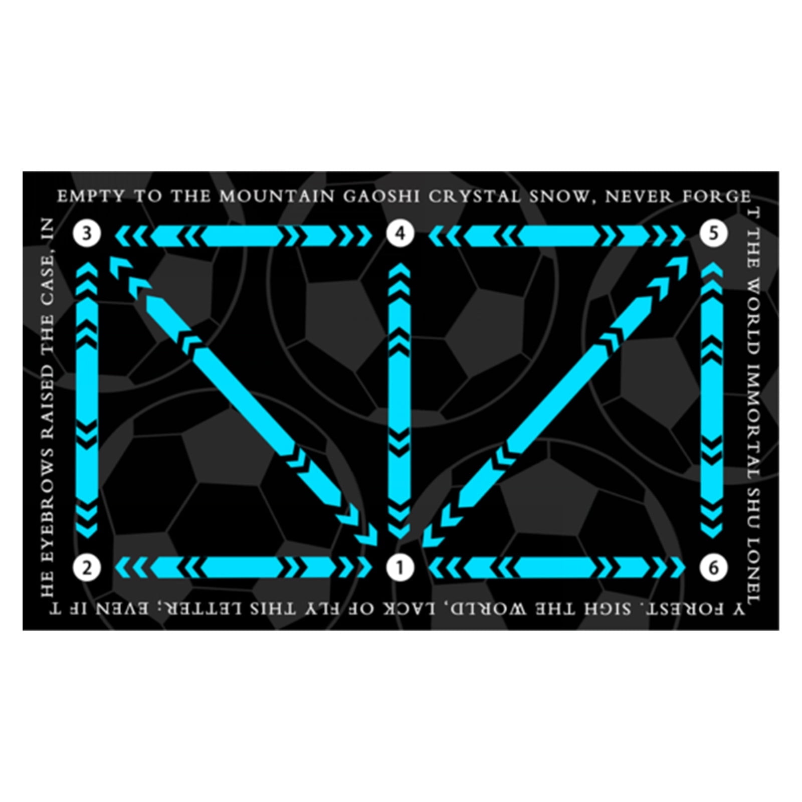 Jpxdew Soccer Training Mat - Agility Footstep Mat, Football Accessories ...