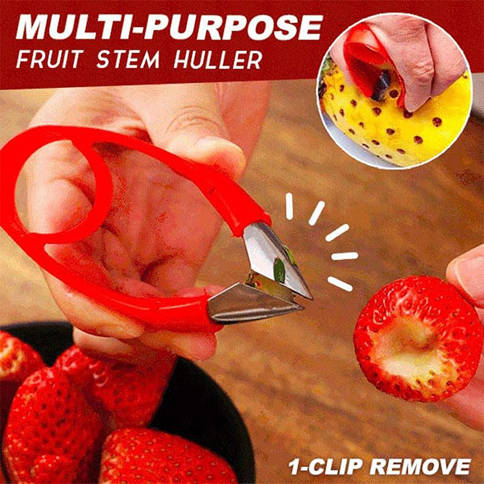 Jpxdew Stainless Steel Fruit Corer Tool - Professional Berry Huller for ...
