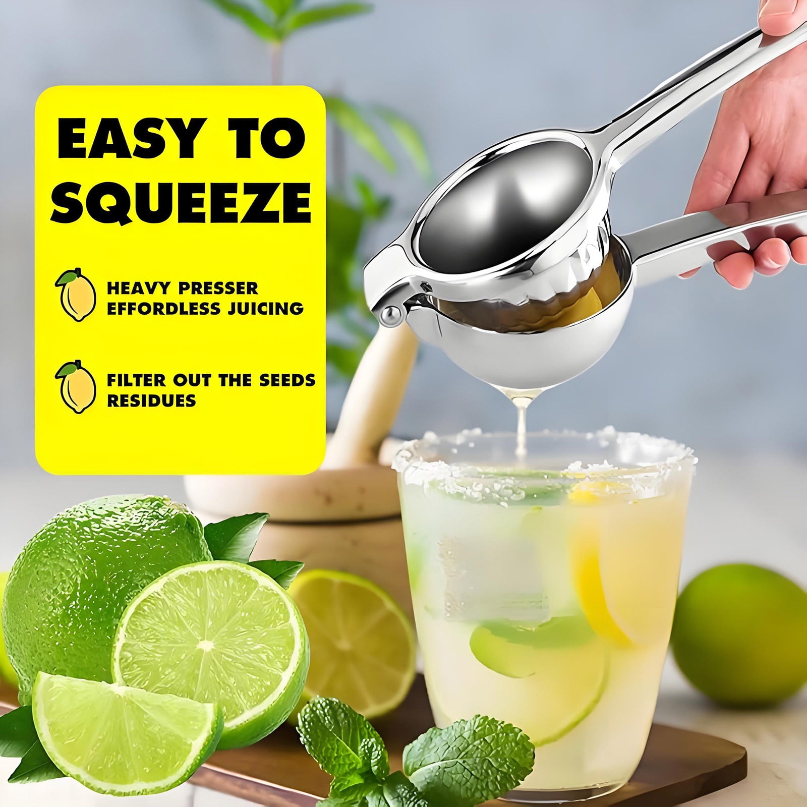 Jpxdew Stainless Steel Manual Lemon Juicer Clearance,9x2.75x2.35 inch ...