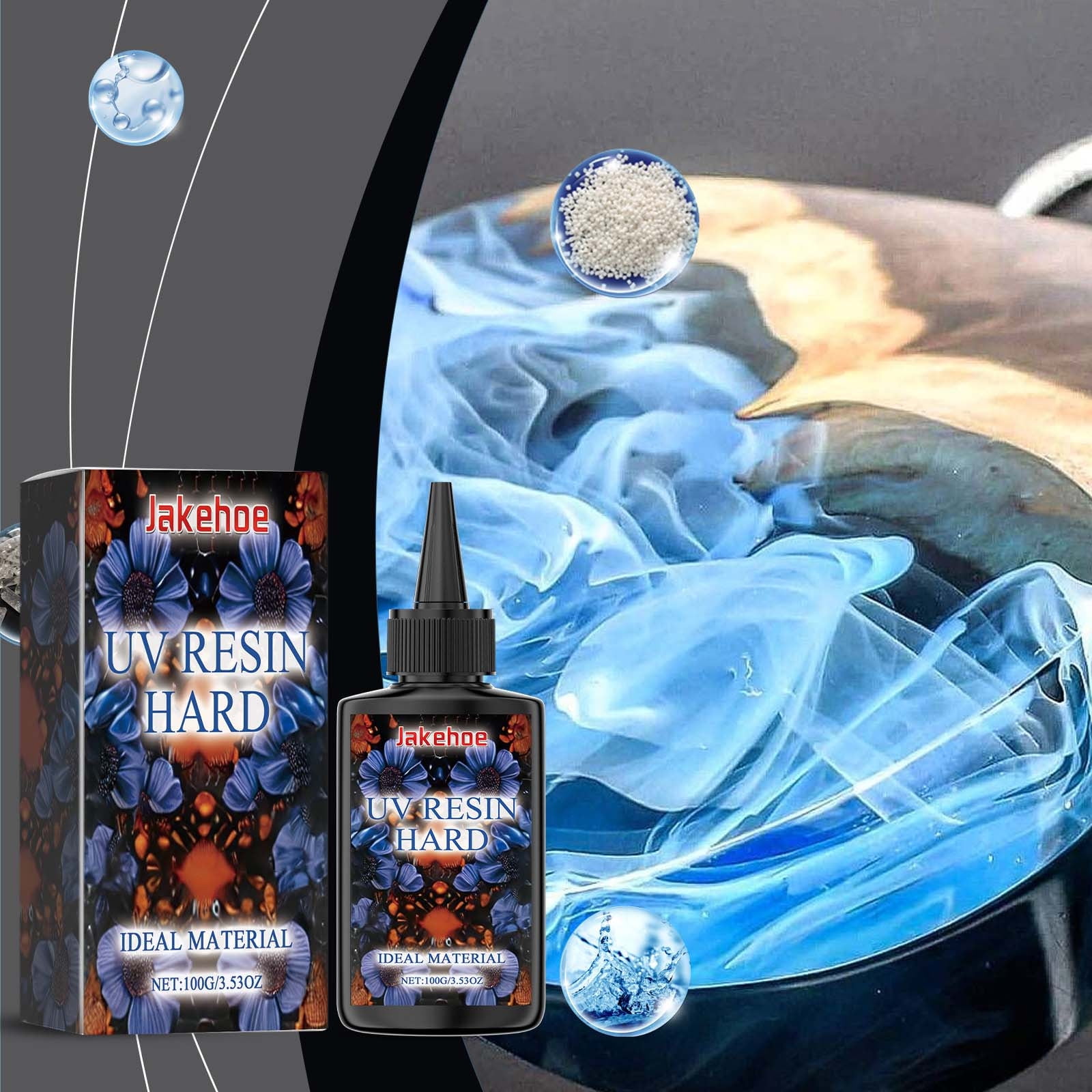 Jpxdew Transparent Acrylic Resin DIY Glue Clearance,100ml Quick Drying ...