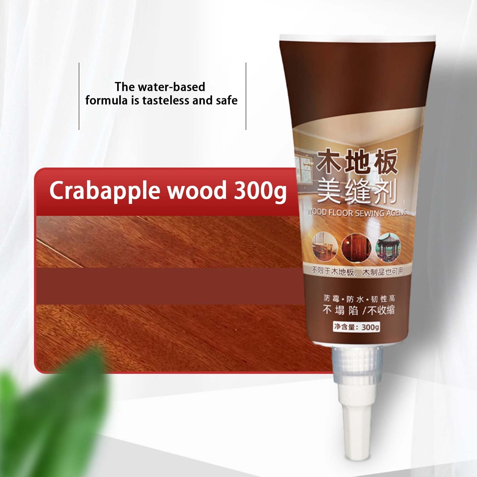 Jpxdew Wood Floor Gap Filler,300g Color-Matching Sealant,Seamless Repair for Hardwood,Laminate ...