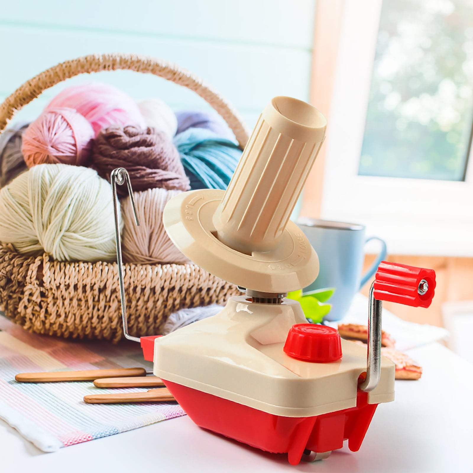 Jpudew Jpudew Hand Operated Yarn Winder - Adjustable Speed Manual Skein ...