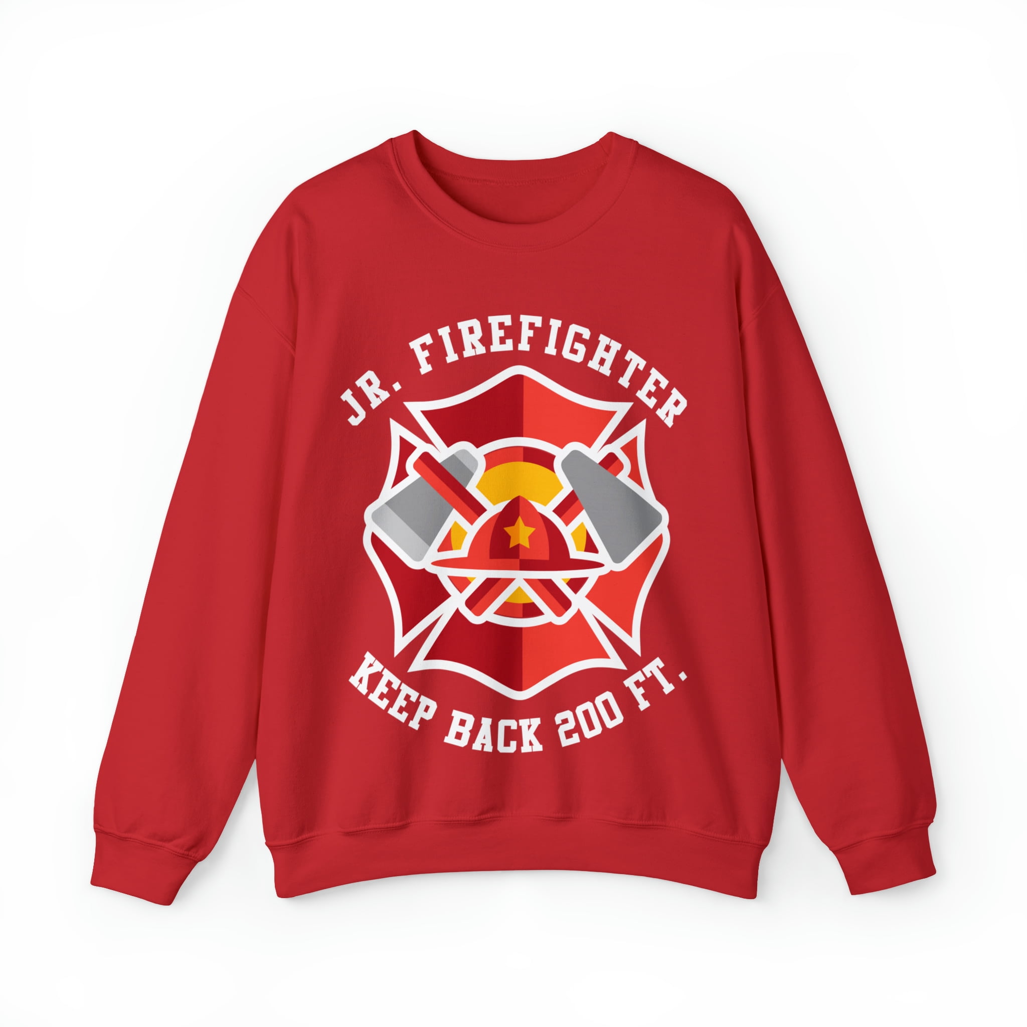 Jr Firefighter Unisex Crewneck Sweatshirt - Walmart.com