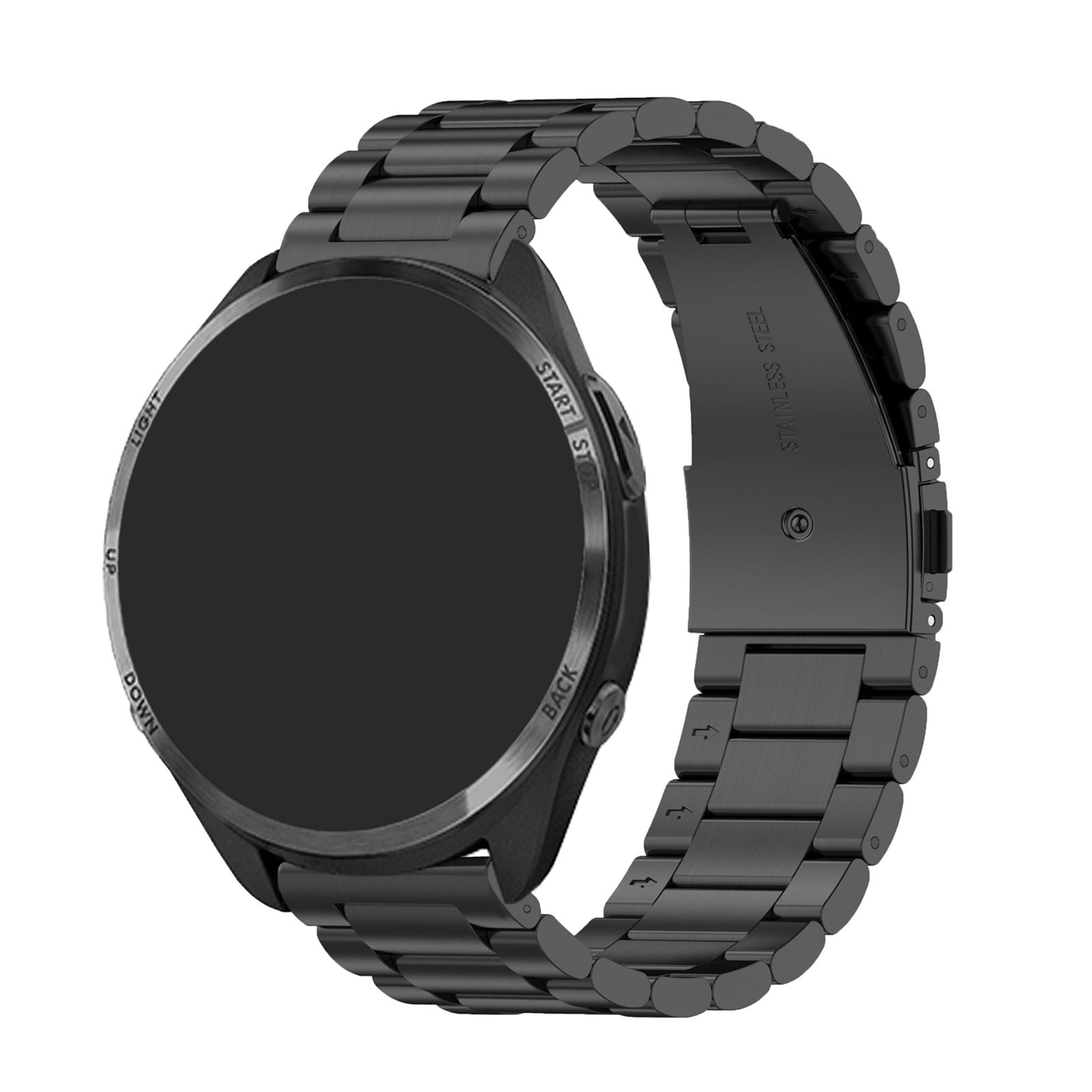 Jrocdr 【20mm】Multipurpose Stainless Steel 3 Link Timepiece Strap For ...