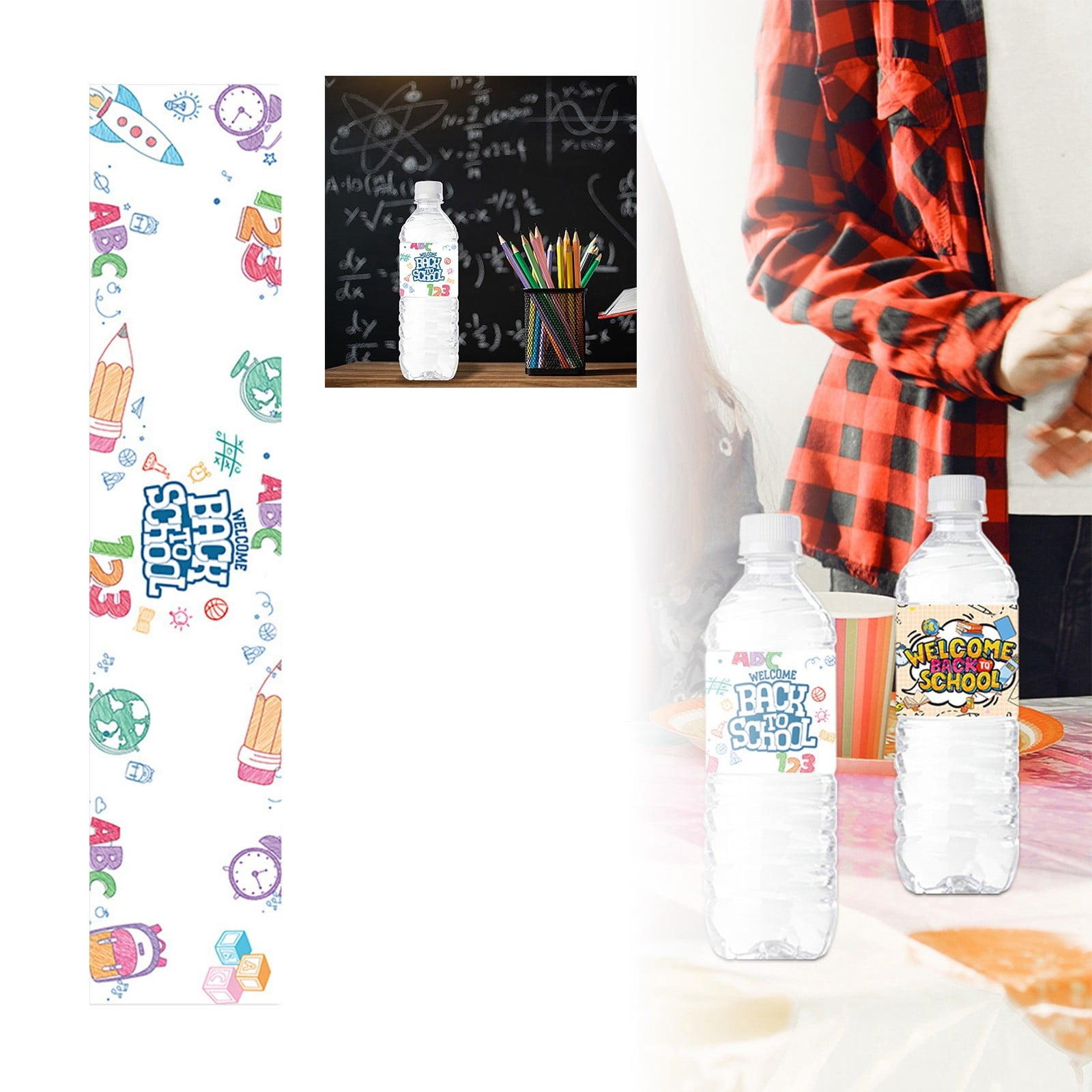 Jrocdr 24pcs Stickers For Back To School Season Bottle Labels Back To ...