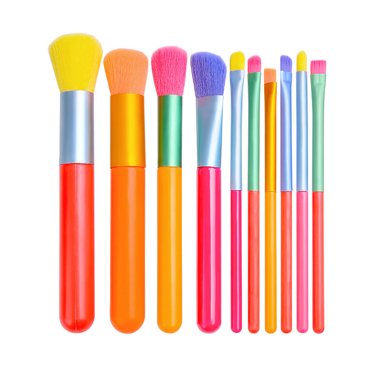 Set of 8 Pieces Small Makeup Brushes Cosmetics Professional Face Powder ...