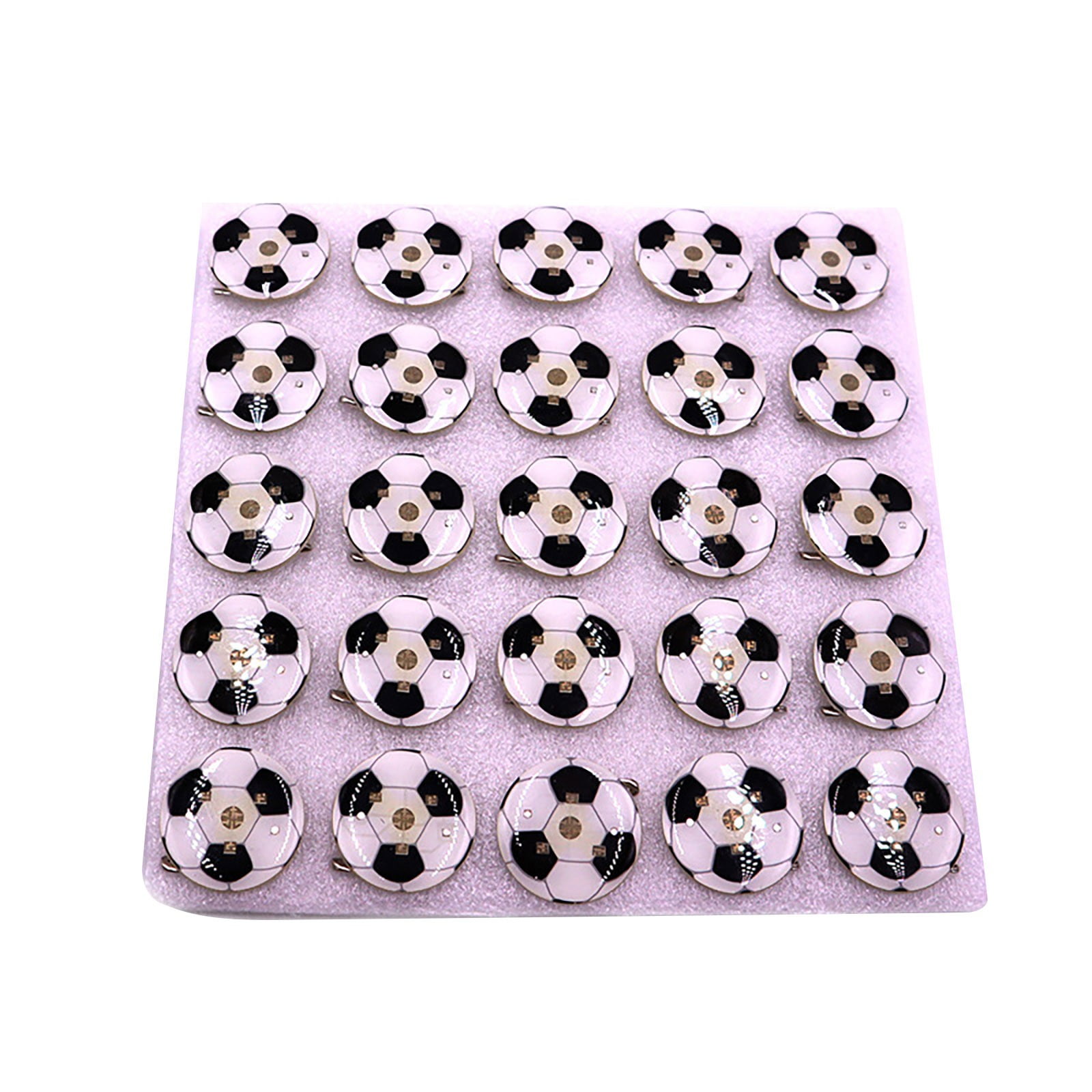 Jrocdr 25pcs Football Brooch That Can Light A Product In The European ...