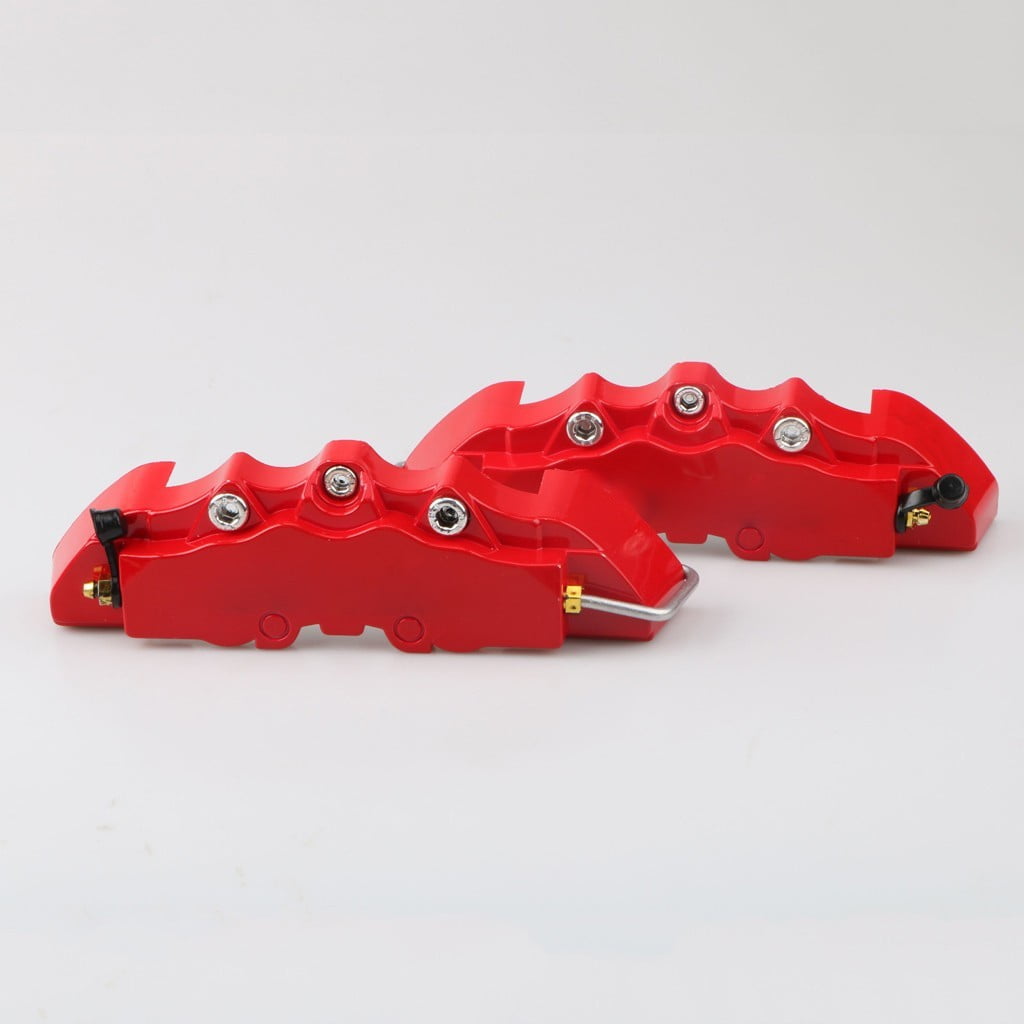 Jrocdr 4PCS 3D Red Car Universal Disc Brake Caliper Covers Front & Rear ...