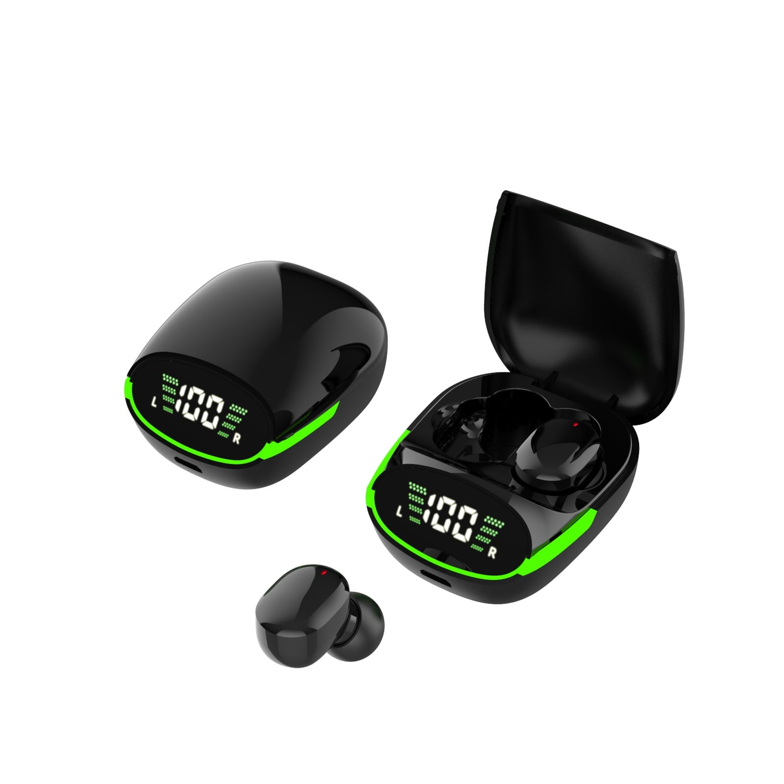 Jrocdr 5.1 InEar Headphones Wireless Earbuds CVC8.0 Noise Cancelling ...