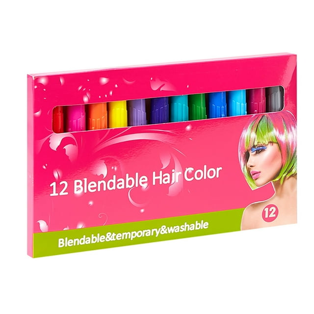 Jrocdr A Box Of 12PC12 Color Disposable Temporary Hair Coloring Crayons ... Jrocdr A Box Of 12PC12 Color Disposable Temporary Hair Coloring Crayons ...