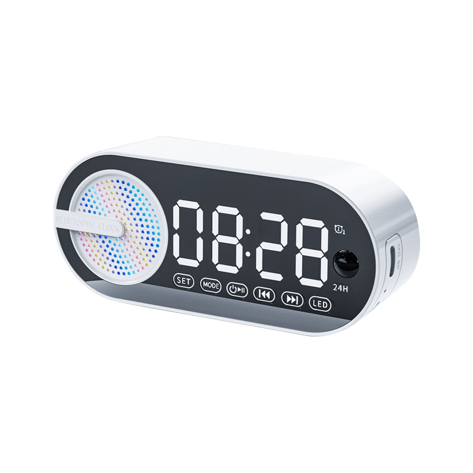 Jrocdr Digital Alarm Clock Vanso LED Bedside Human Body Induction Alarm ...