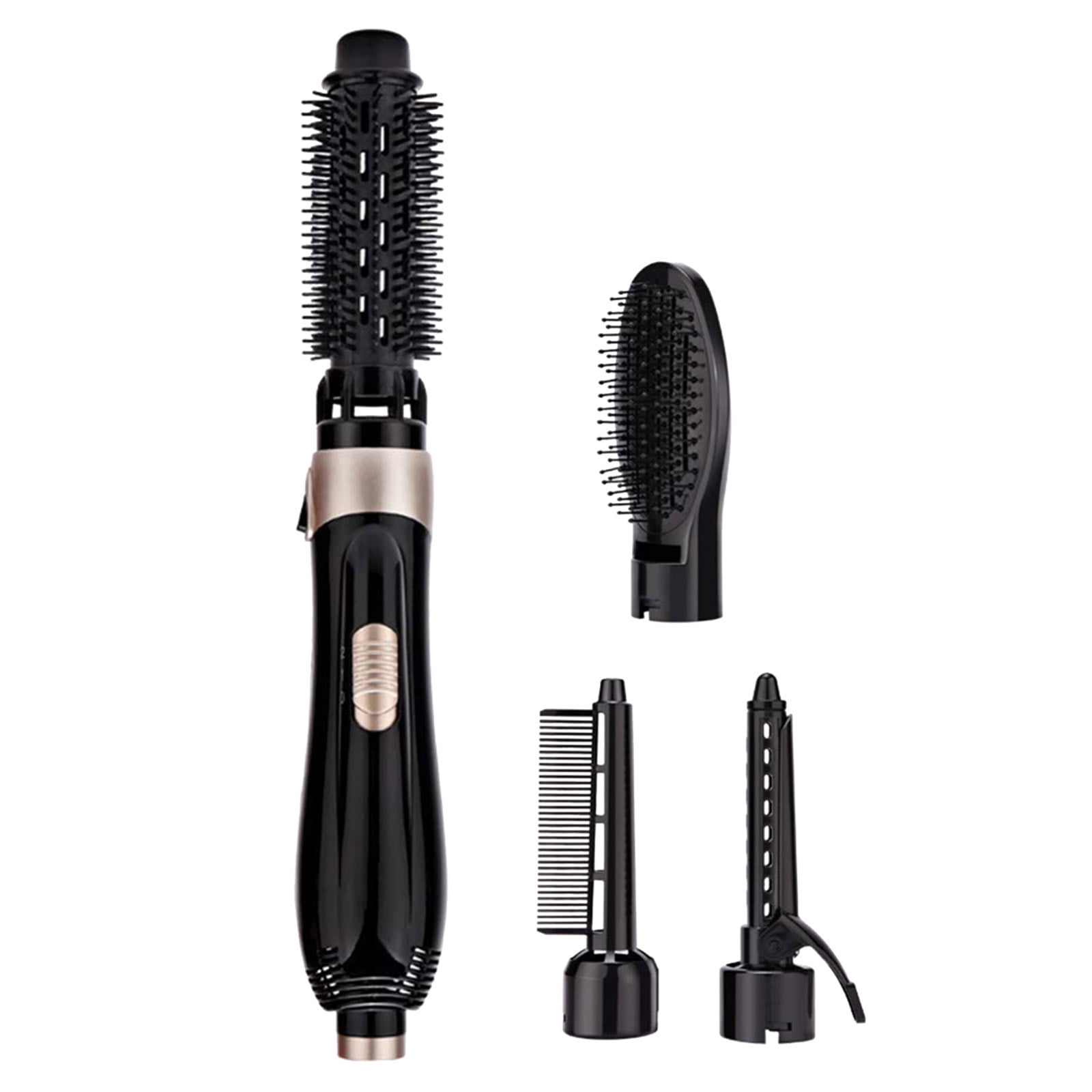 Jrocdr Hair Crimpers and Curling Iron Brush Hair Straightener Comb ...