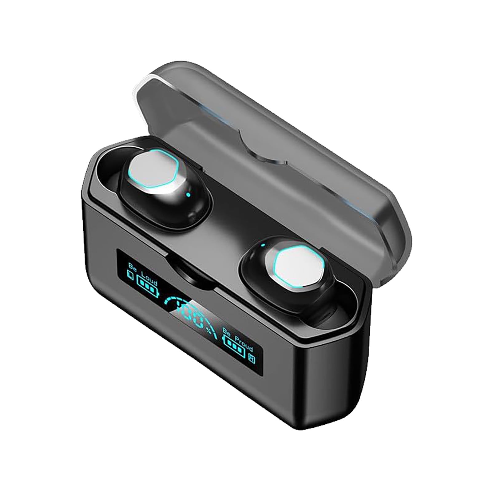 Jrocdr M19 Private Mode Wireless Headset In Ear Digital Display Talking ...