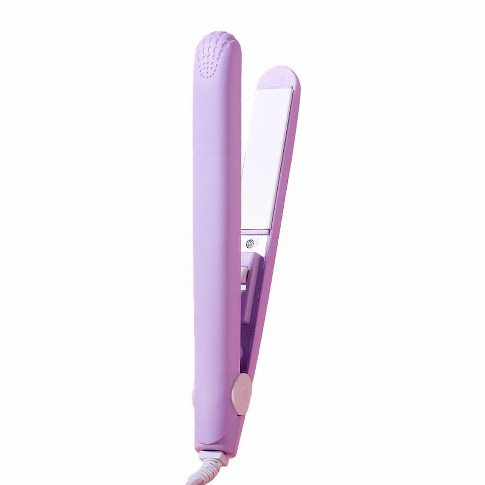 Jrocdr Mini Female Portable Small Splint Straight Curly Hair Use Curly ...