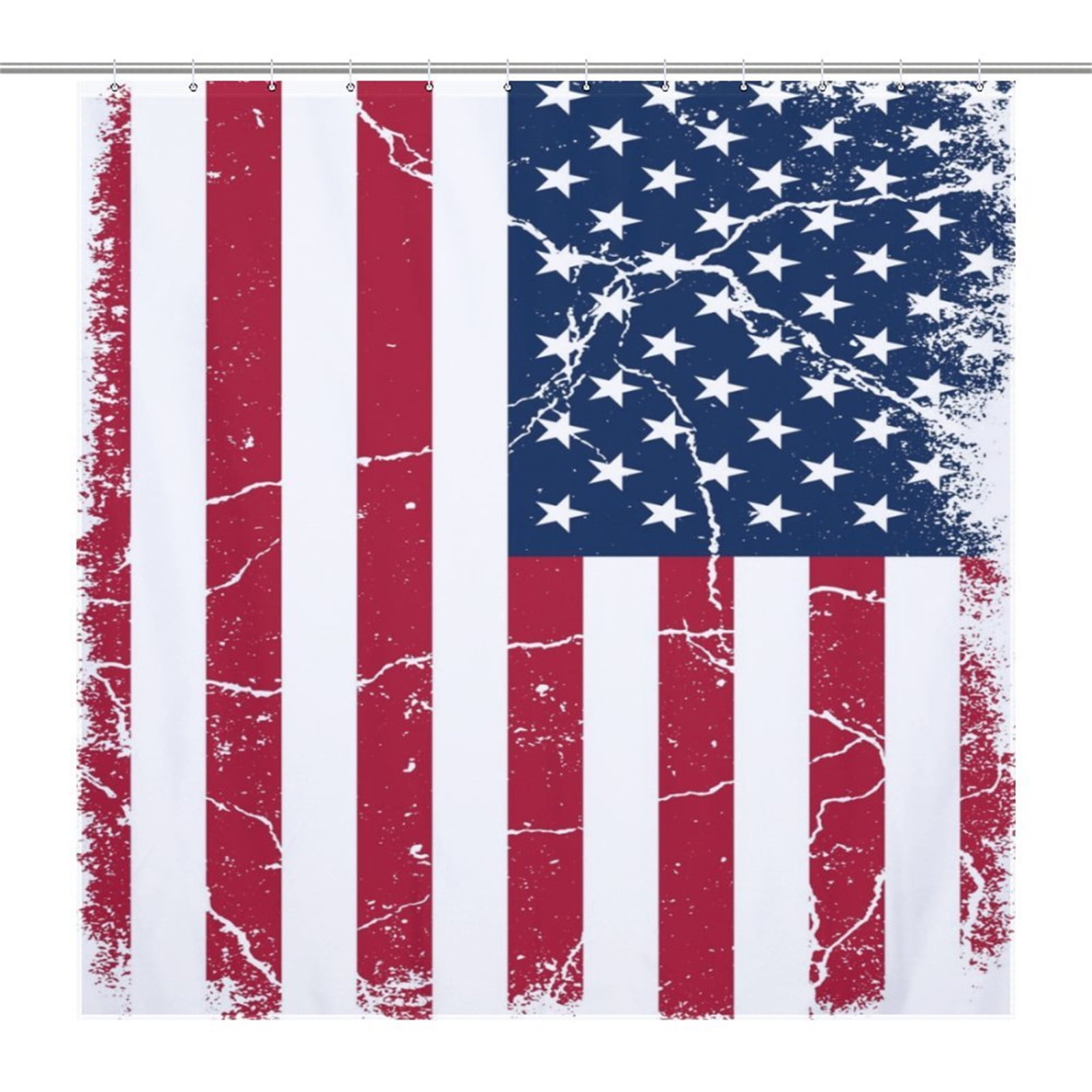 Jrocdr No Punch Round Head Shower Curtain Rod Hanging Clothes Drying ...