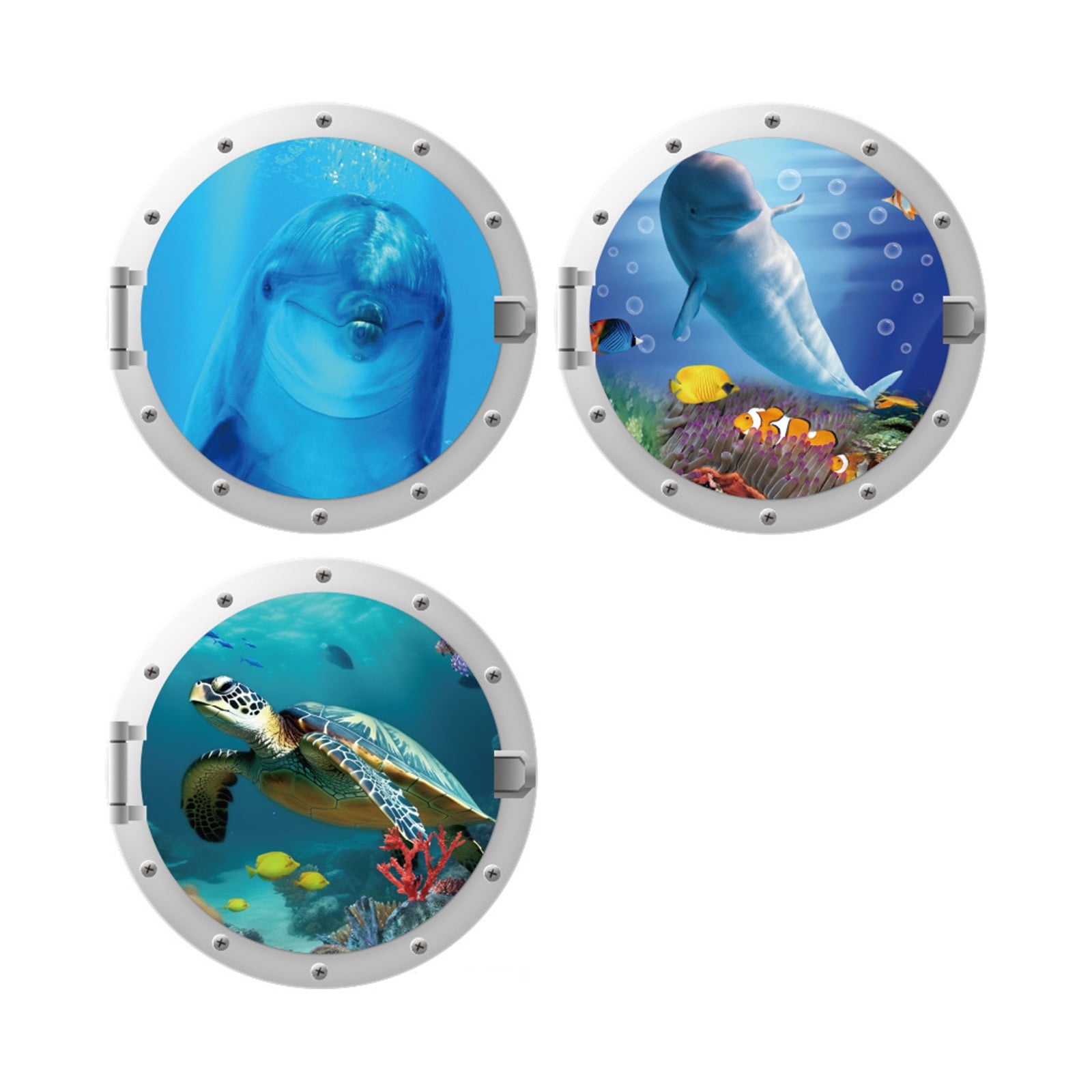 Jrocdr Ocean Sea Turtle Bathtub Creative Sticker Bathroom Wall Decor ...