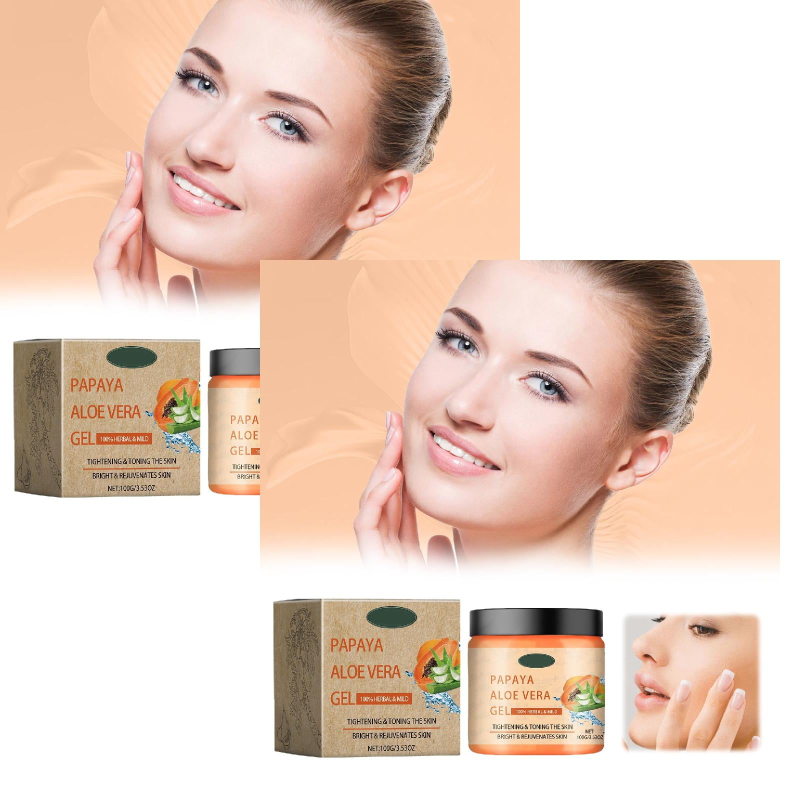 Jrocdr Papaya Aloe Face Papaya Aloe Extract Gel Moisturizes And