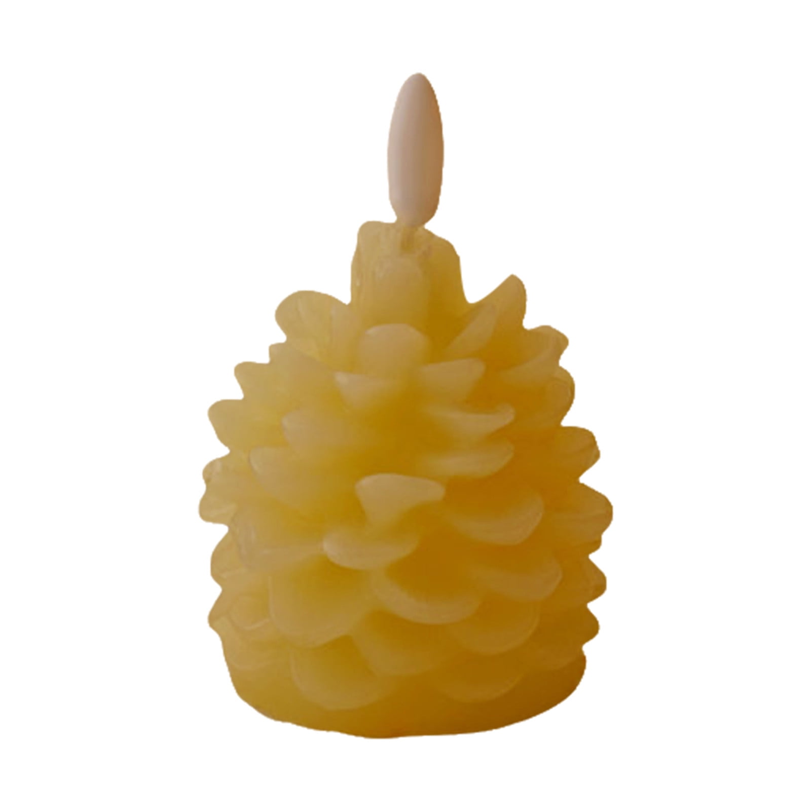 Jrocdr Pinecone Flameless Candle Wax Material Construction Remote ...