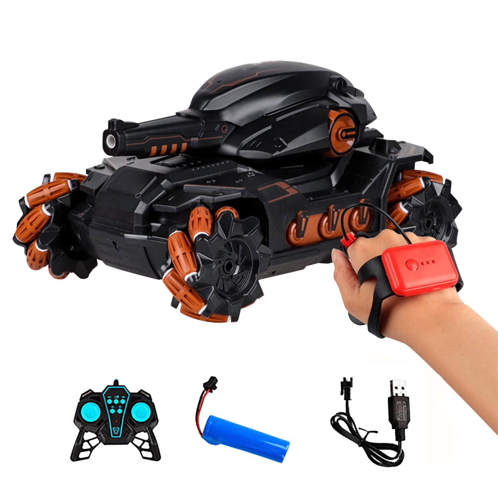 Jrocdr Rc Tank Toy 2.4G Controlled Car 4WD Crawler Water Bomb War Tank ...