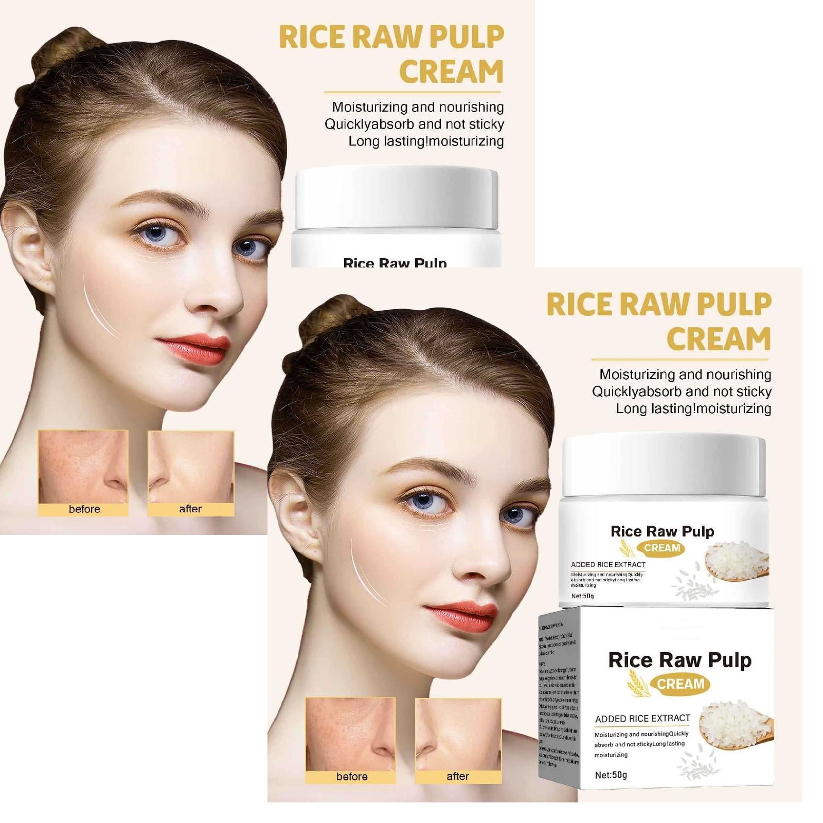 Jrocdr Rice Pulp Face Cremas Para Las Manchas De De Arroz Para Blanquear La Aging Face
