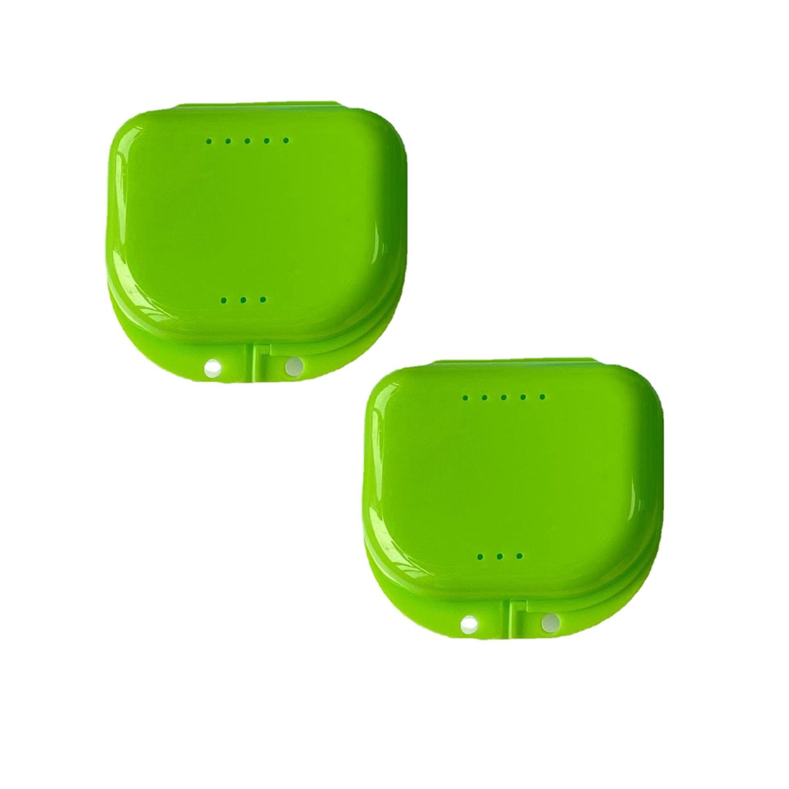 Jrocdr Small Denture Case With Holes Retainer Case Retainer Case ...