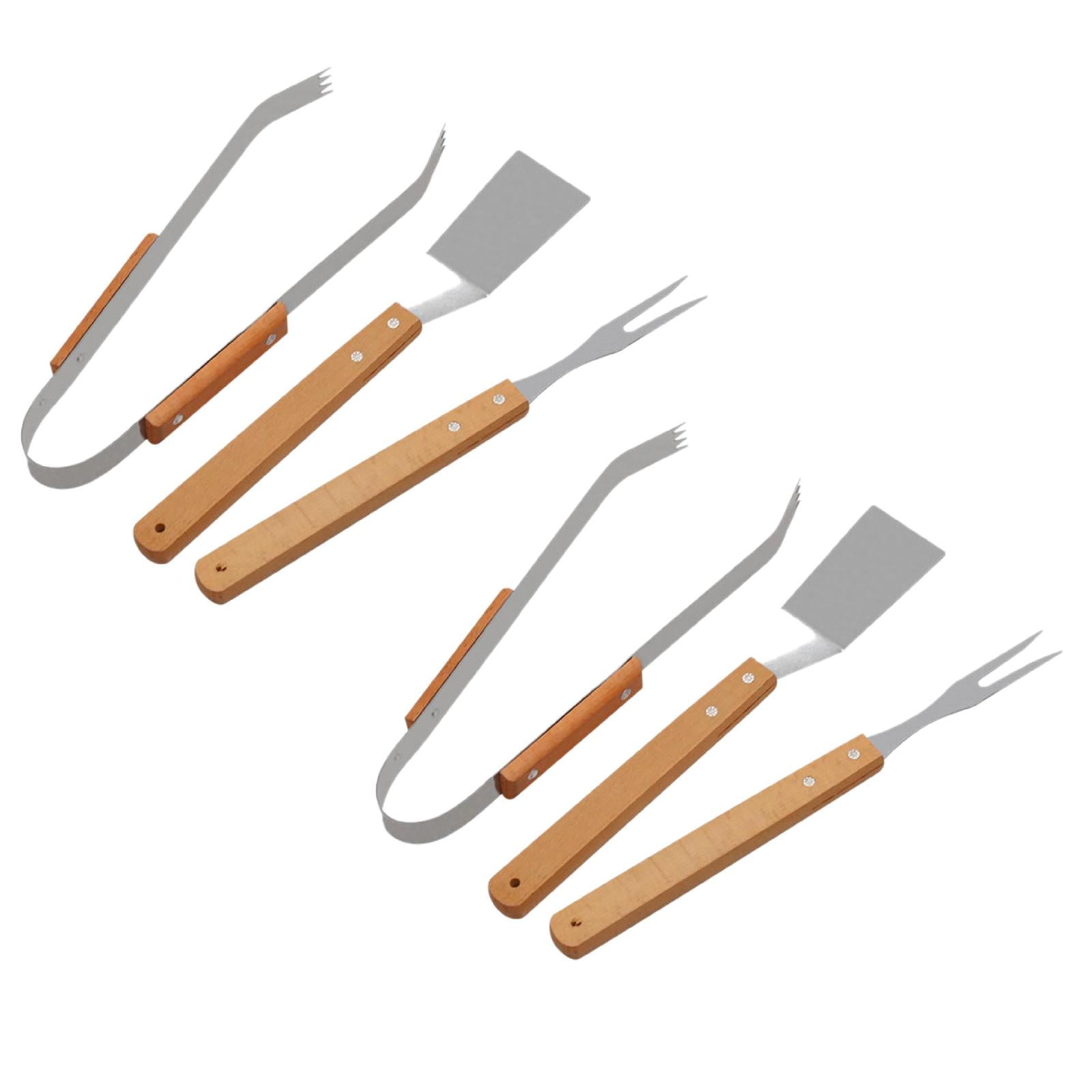 Jrocdr Stainless Steel Three Piece Set With Handle Grill Fork Grill ...