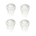 Jrocdr Tiny Creative Mini Shaped Decoration(4 Pc) Cup Set Glass ...
