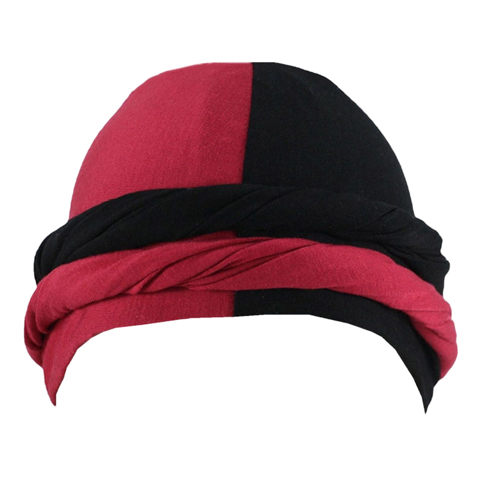 Jrocdr Two Tone Vintage Turban Hat For Men Head Wraps Satin Lined Color ...