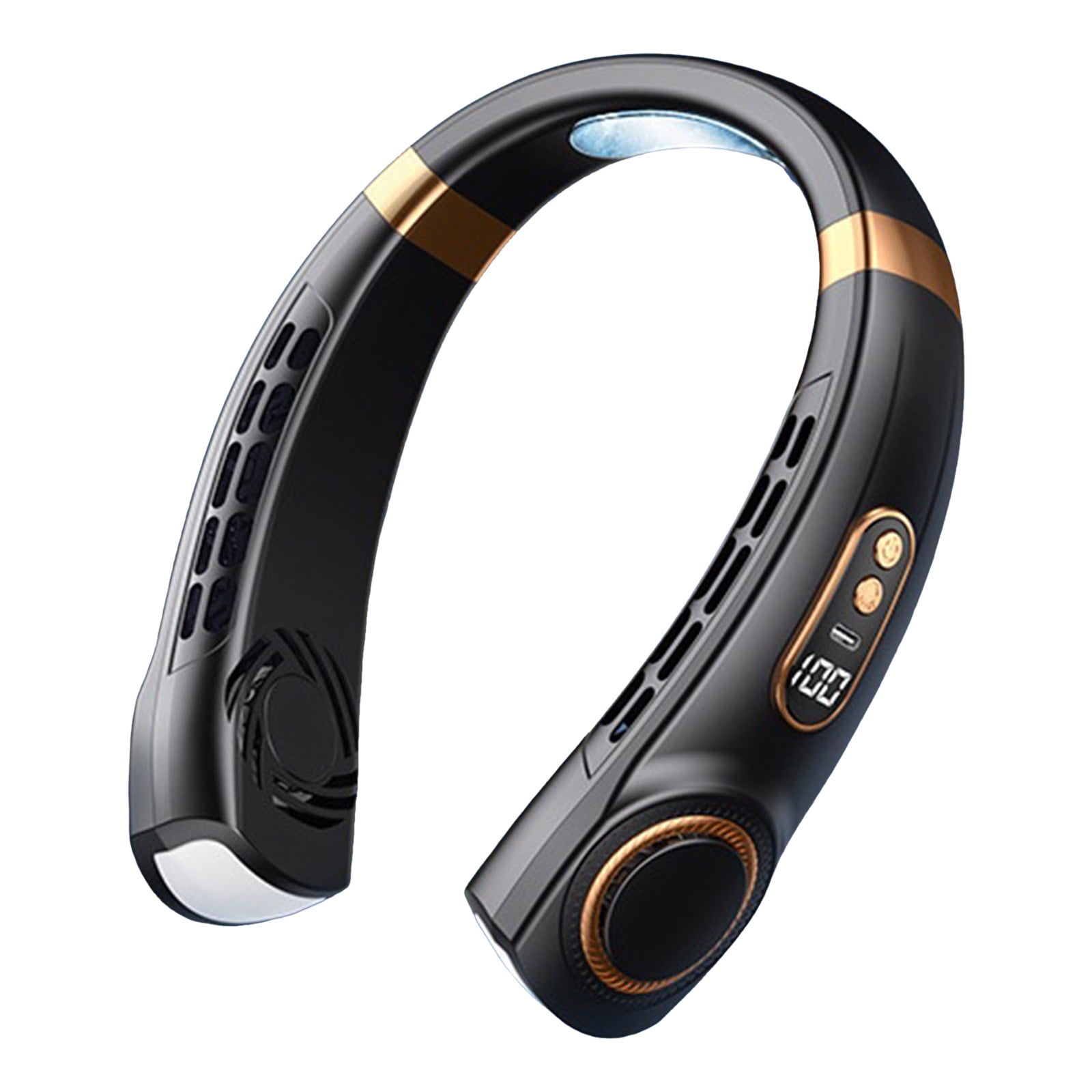 Jrocdr USB Portable Neck Hanging Fan Cold Fan Handheld Rechargeable ...