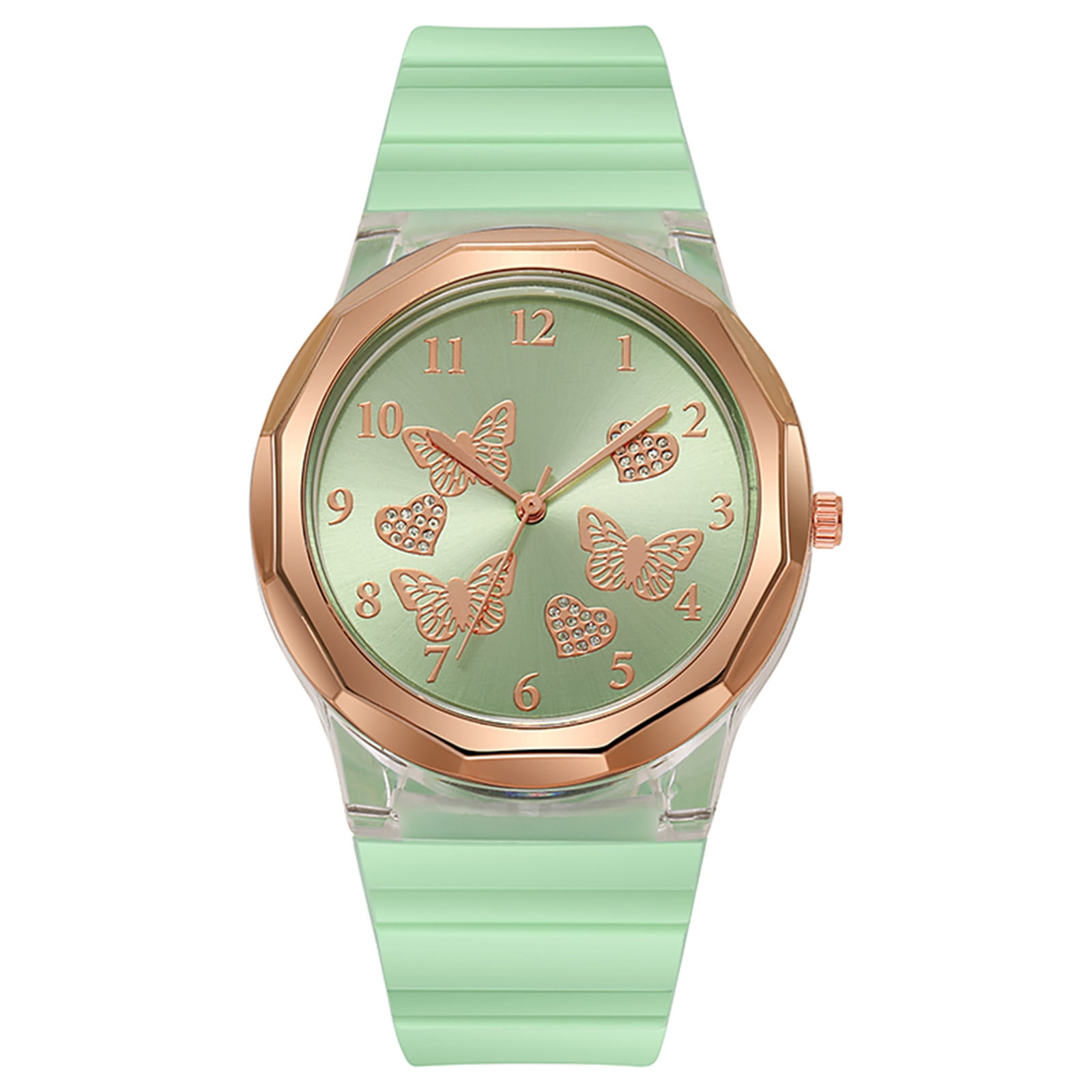 Jrocdr Watch For Womens Citizen Numerals Classic Fashion Brown Leather