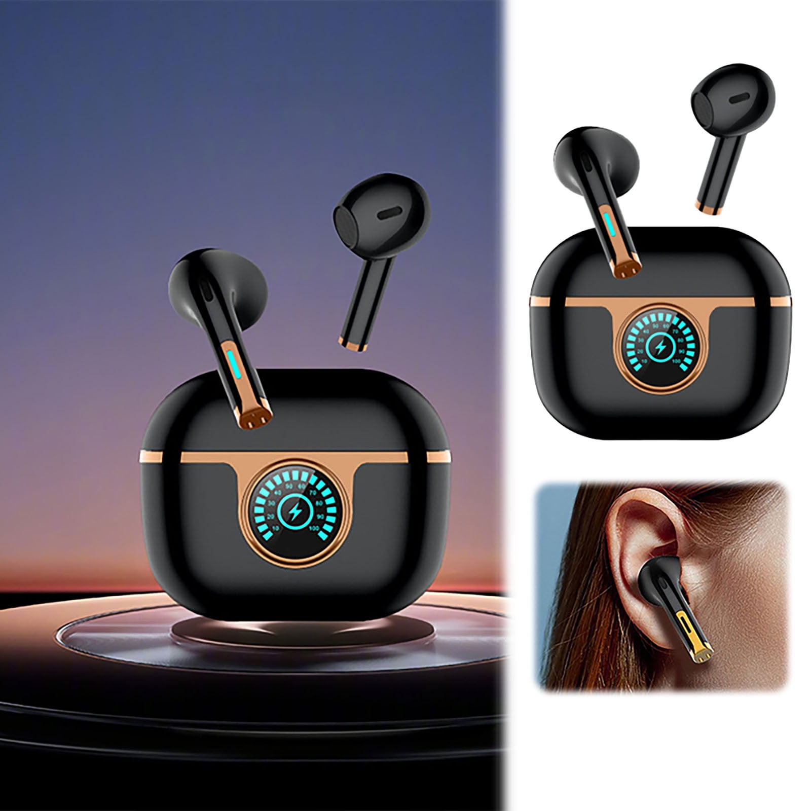 Jrocdr Wireless Earbuds Bluetooth Headphones Headphone Earphone with ... Jrocdr Wireless Earbuds Bluetooth Headphones Headphone Earphone with ...