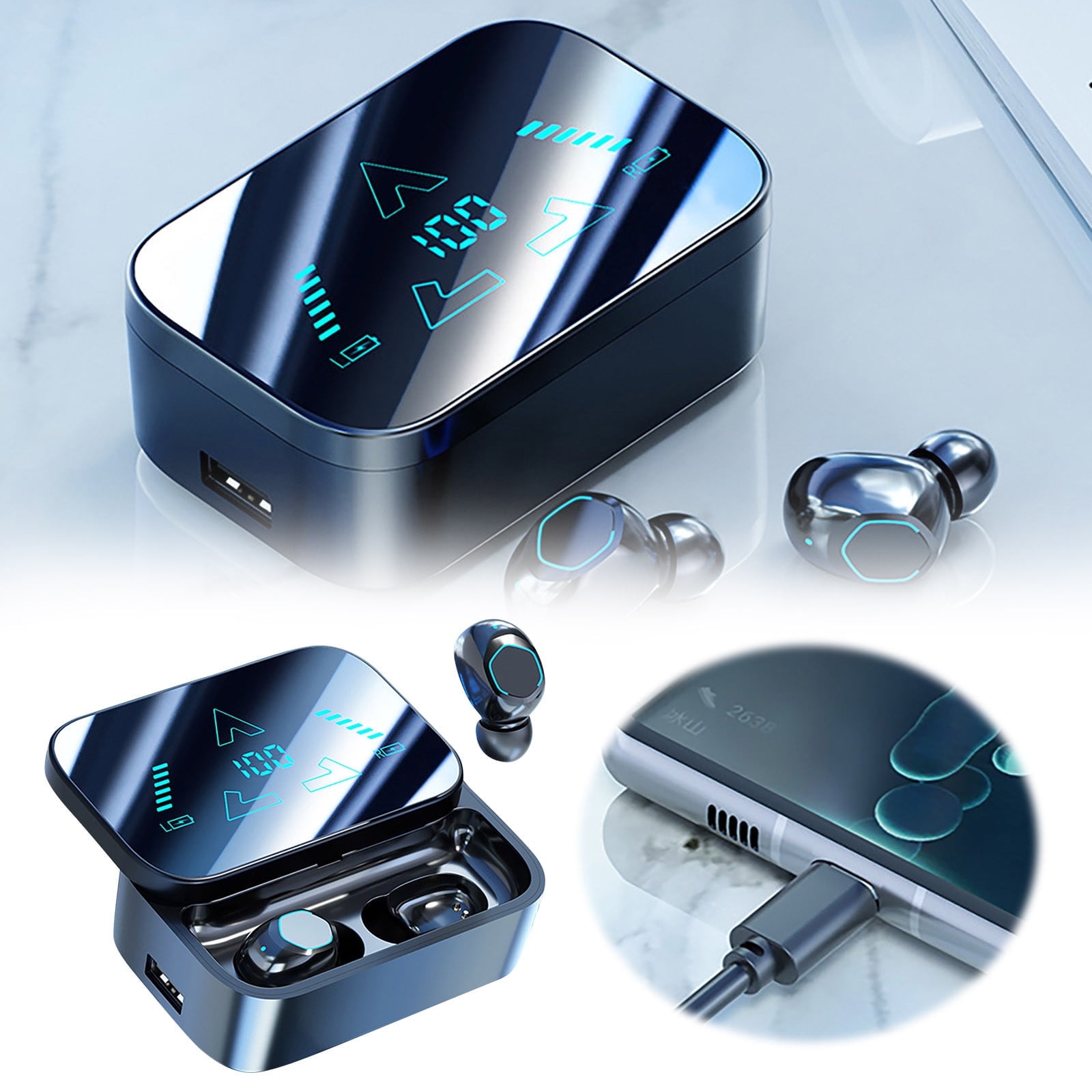 Jrocdr Wireless Earbuds Bluetooth Headphones Headphone Headphones ...