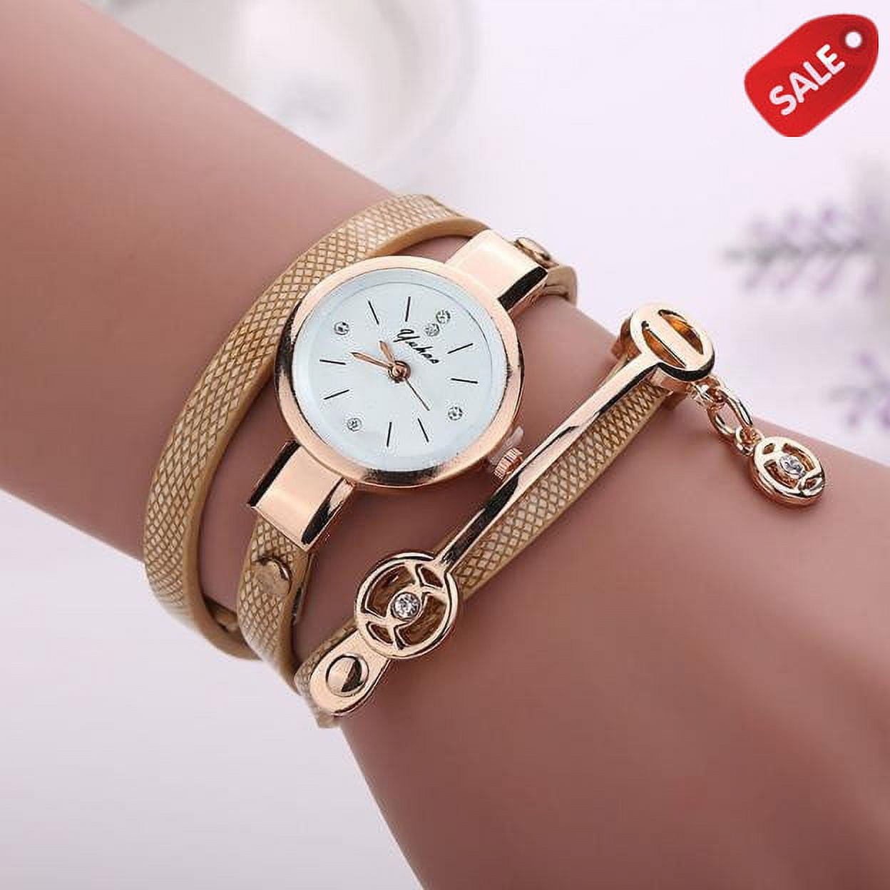 Jrocdr Women Metal Strap Watch GD Light up Watch Watches for Elderly ...