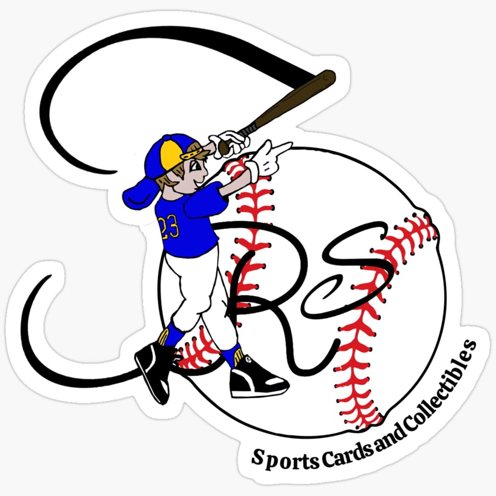 Jrs Sports Cards And Collectables Blue Sticker Baseball Sticker ...