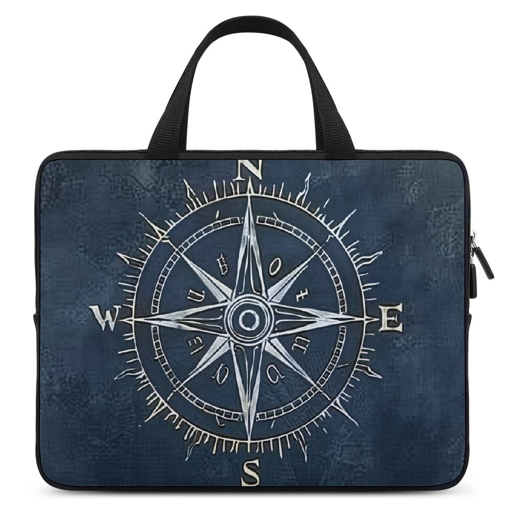 Jrxy Compass Symbolism Vintage Laptop Handle Bag Diving Fabric Soft ...