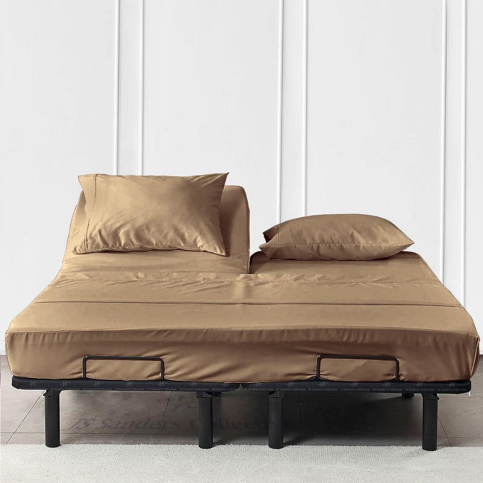 Js sanders 600 Tc Top Split Head Cal King Sheet Set for Adjustable beds ...